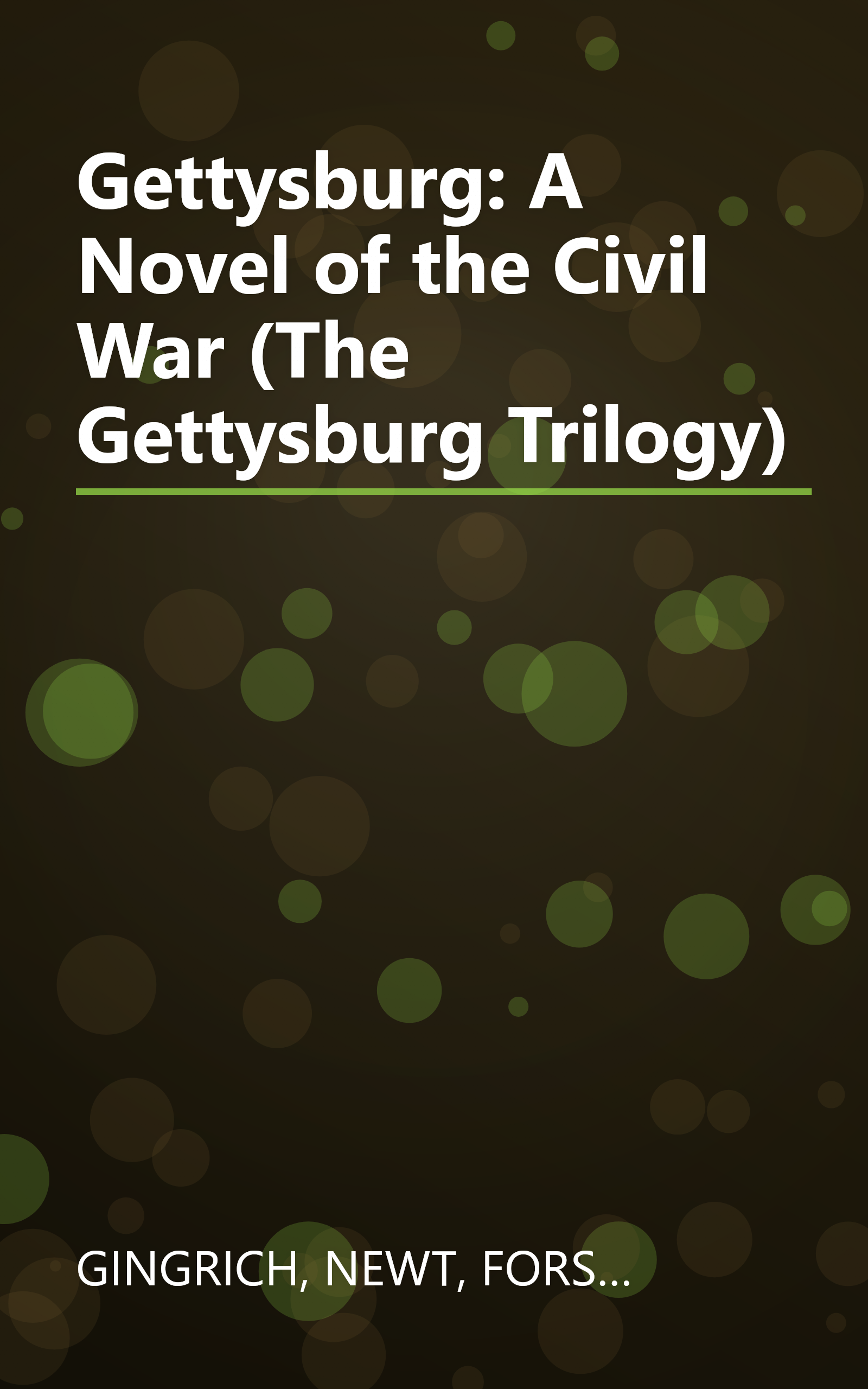 Gettysburg: A Novel of the Civil War (The Gettysburg Trilogy) book cover