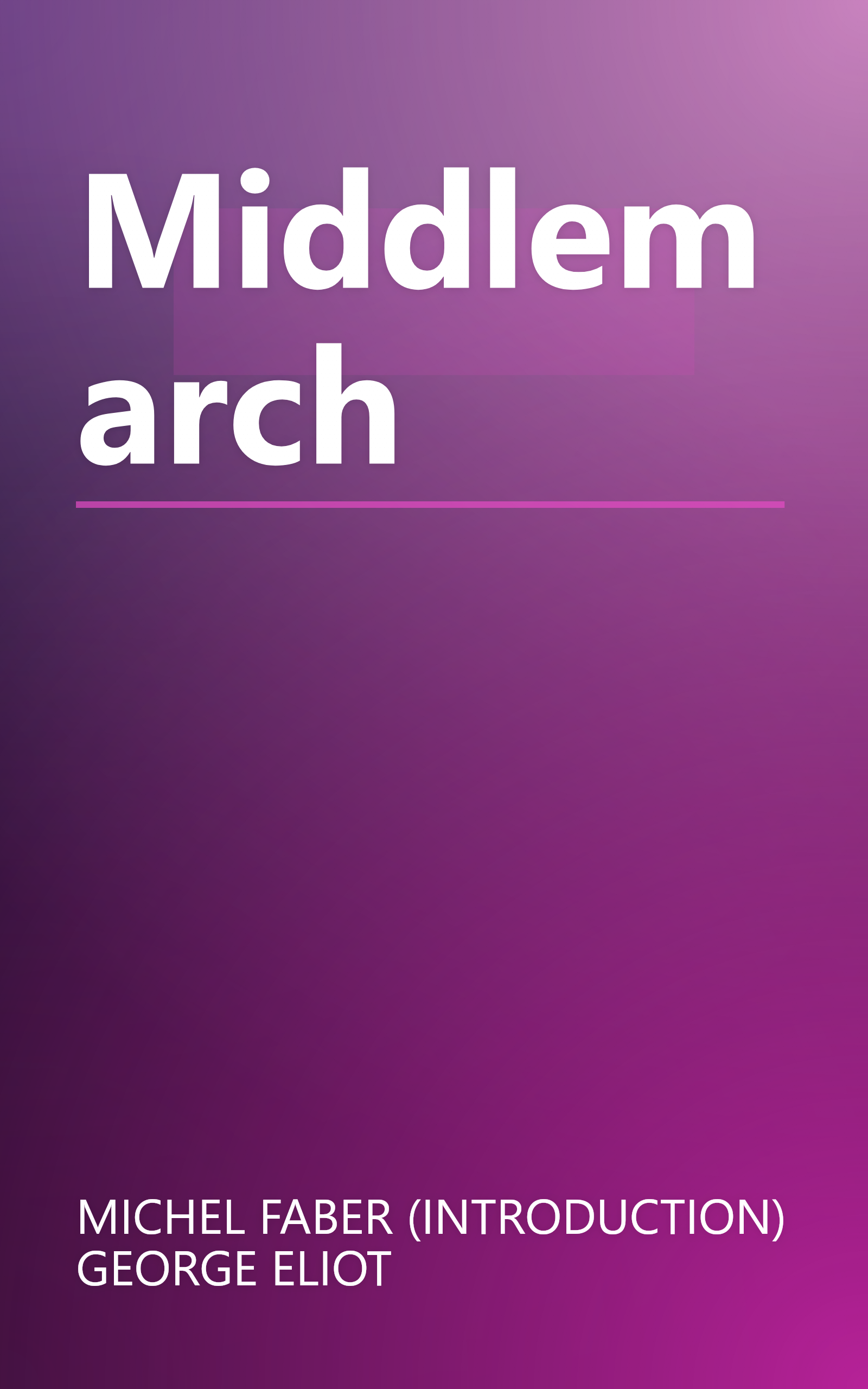 Middlemarch book cover