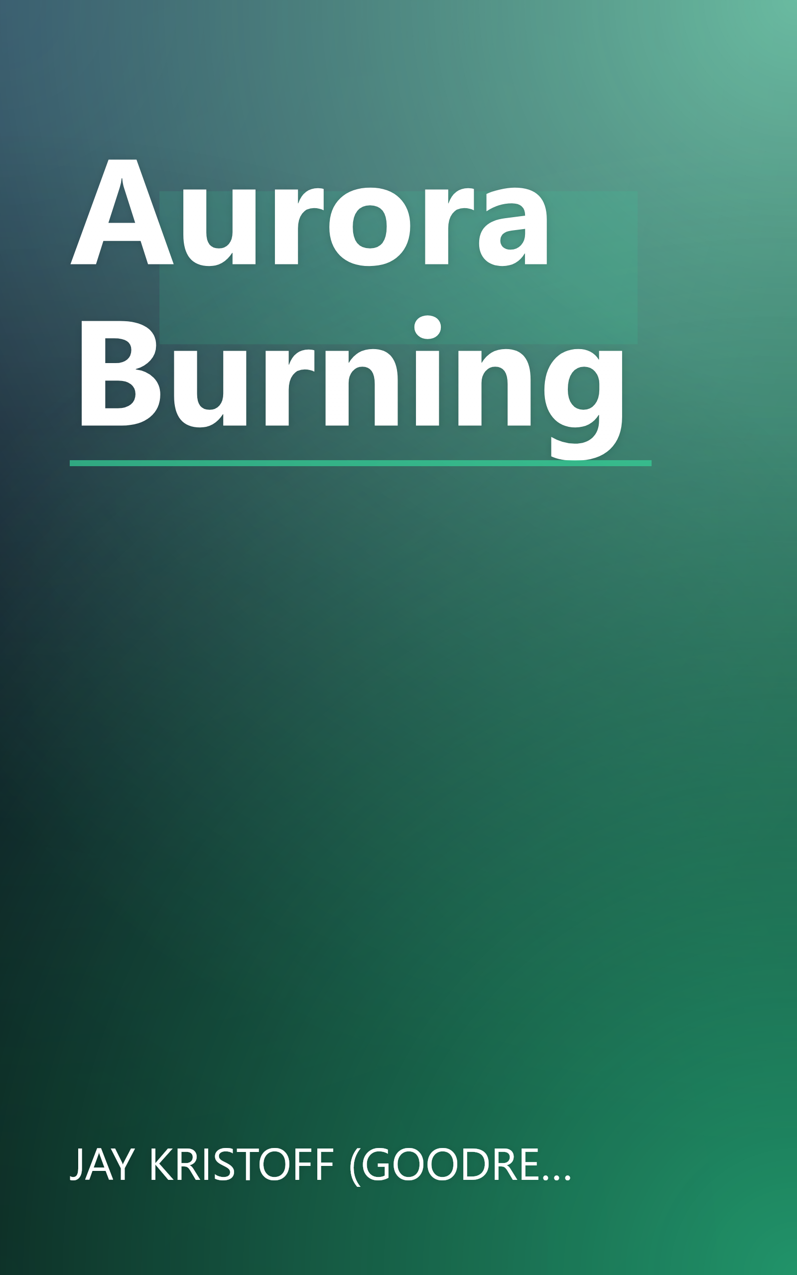 Aurora Burning book cover
