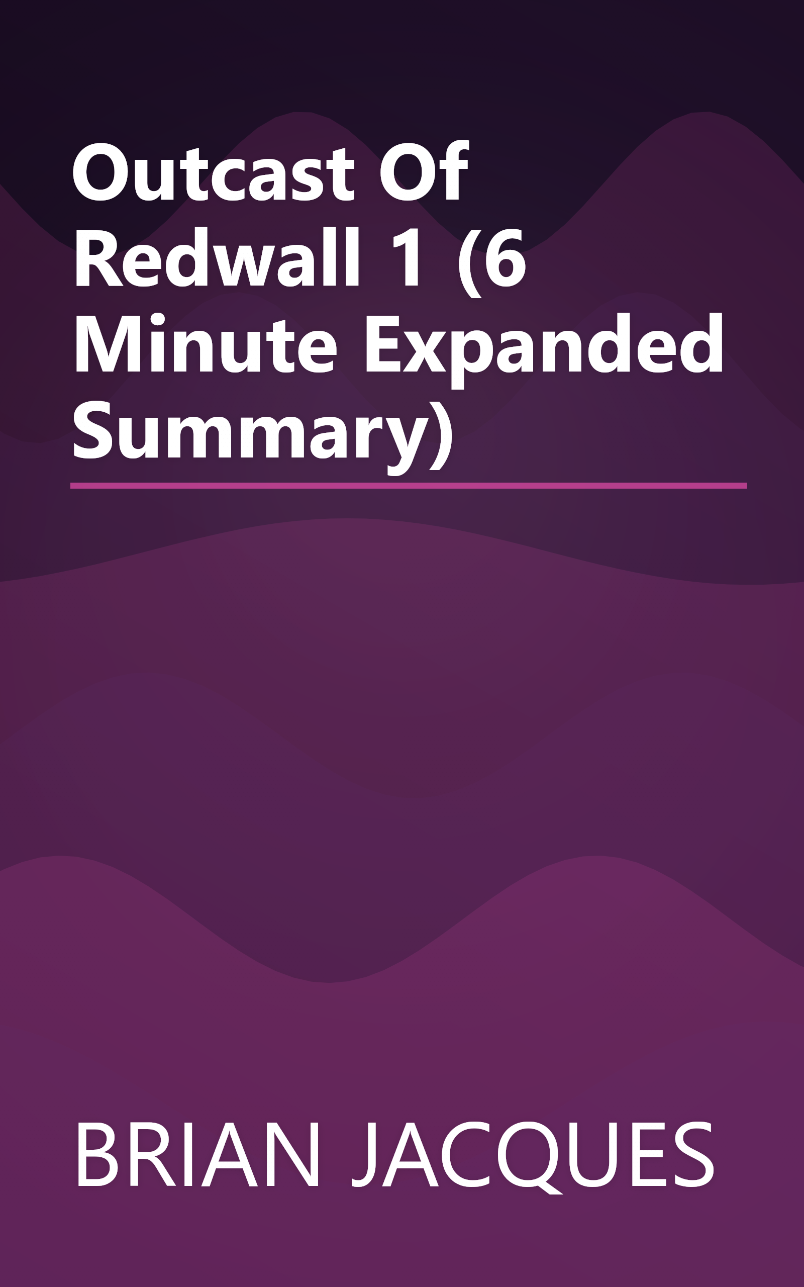 Outcast Of Redwall 1 (6 Minute   Expanded Summary) book cover