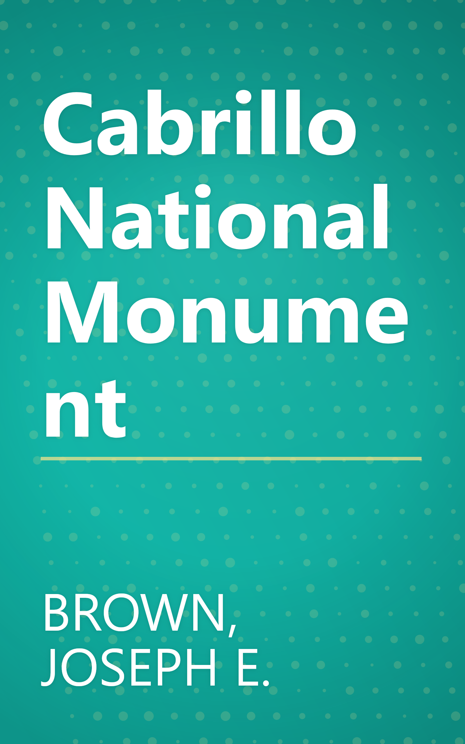 Cabrillo National Monument book cover