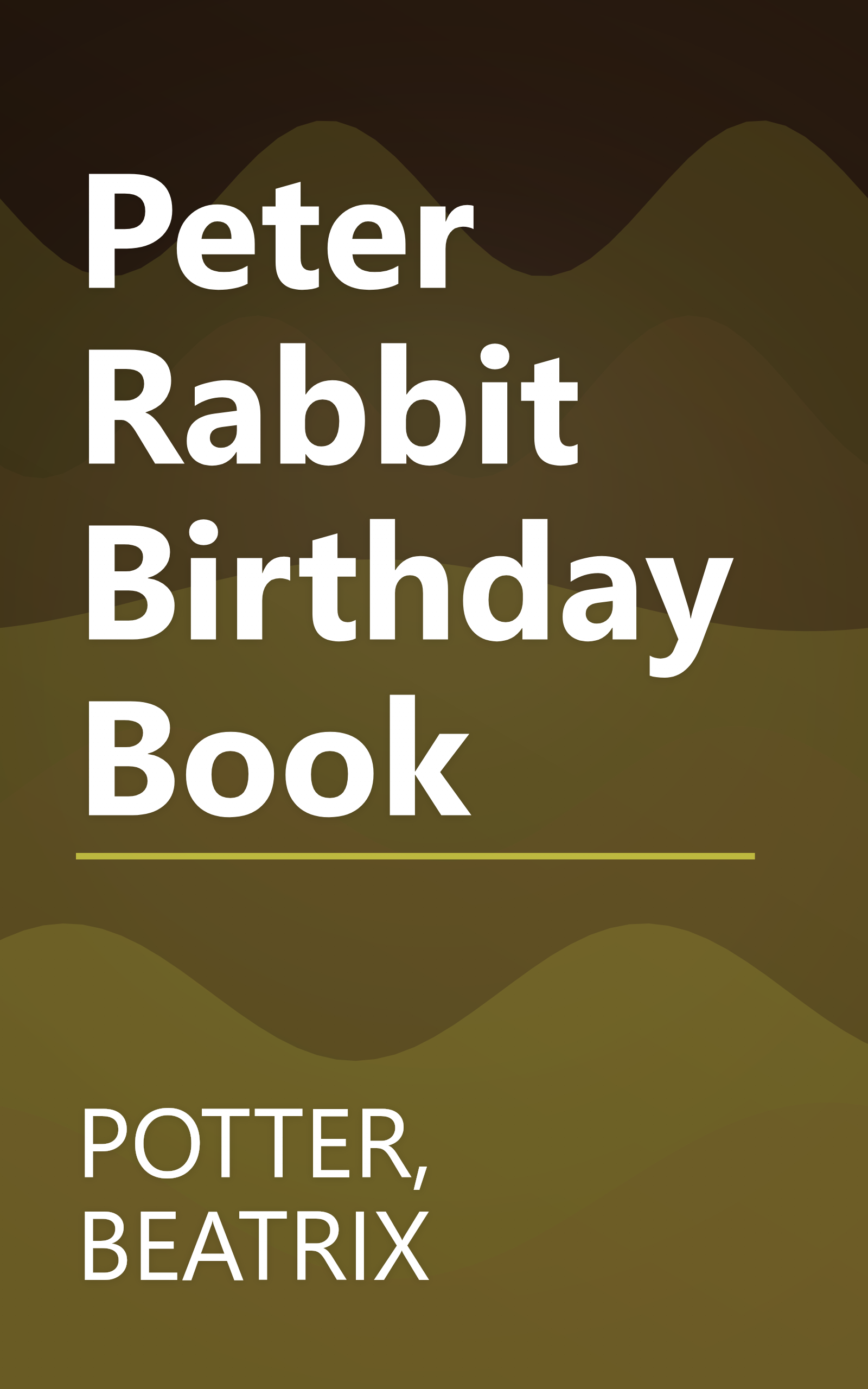 Peter Rabbit Birthday Book book cover