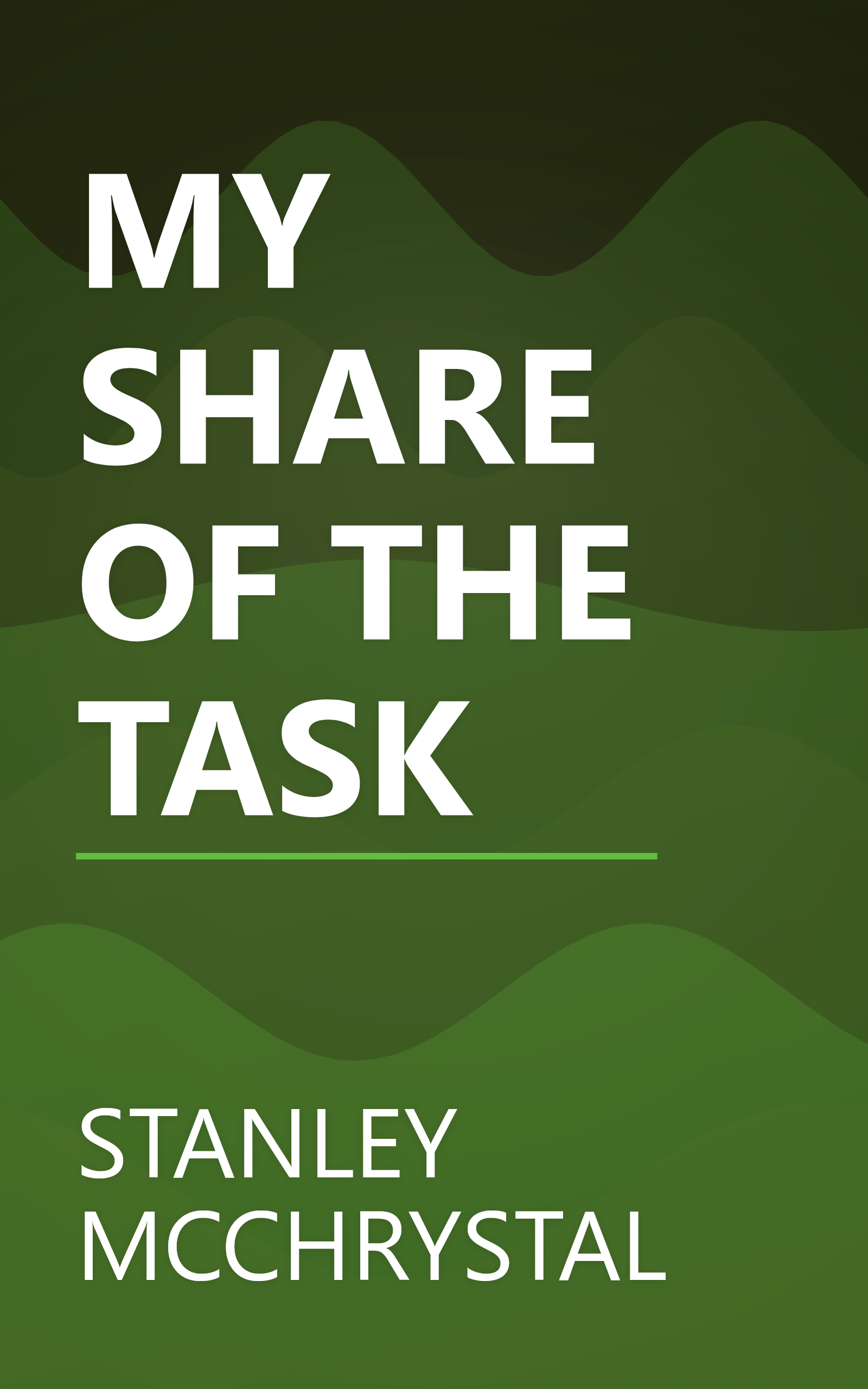 MY SHARE OF THE TASK book cover