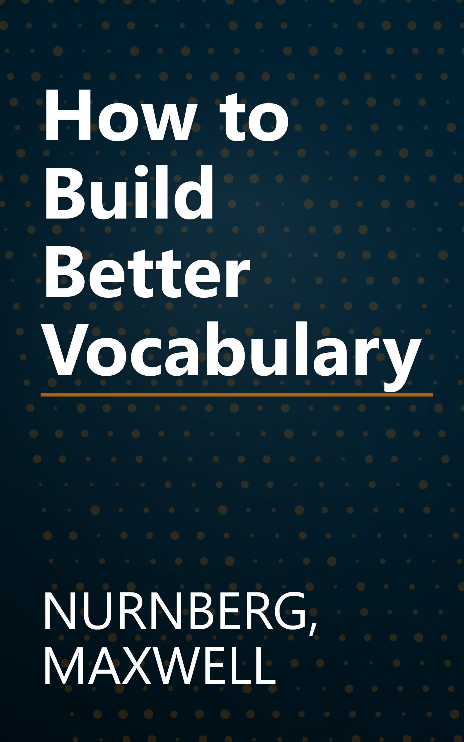 How to Build Better Vocabulary book cover