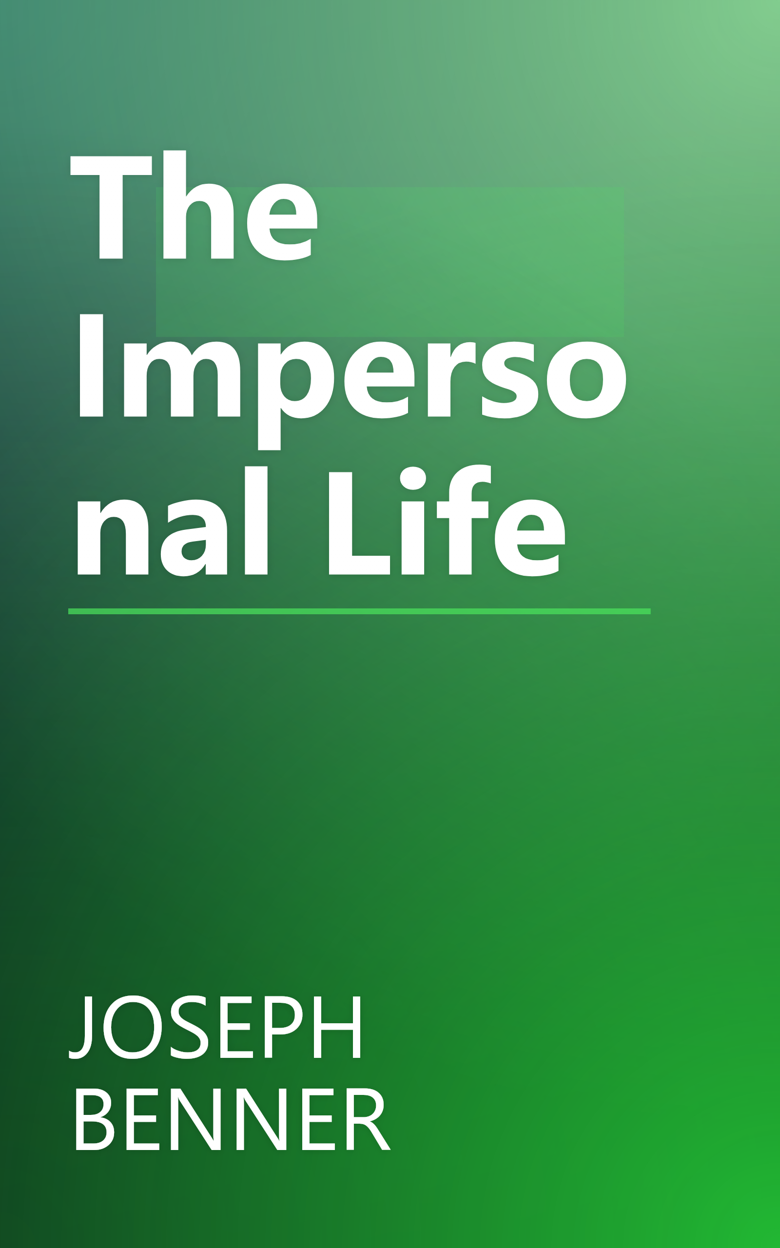 The Impersonal Life book cover