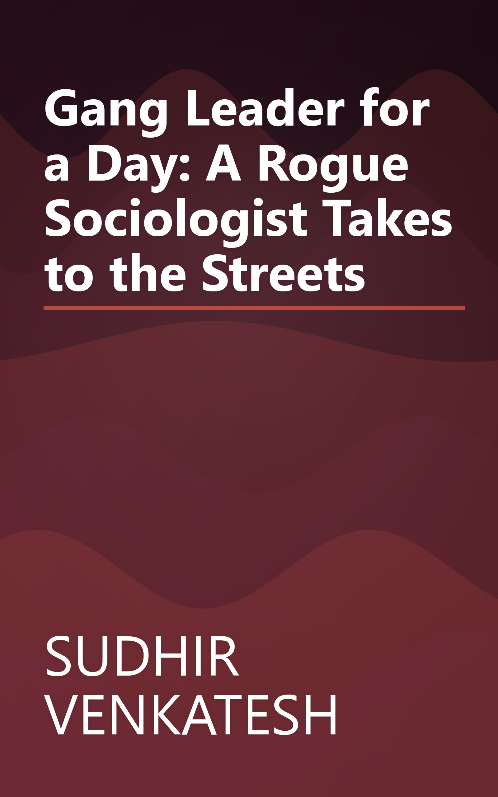 Gang Leader for a Day: A Rogue Sociologist Takes to the Streets book cover