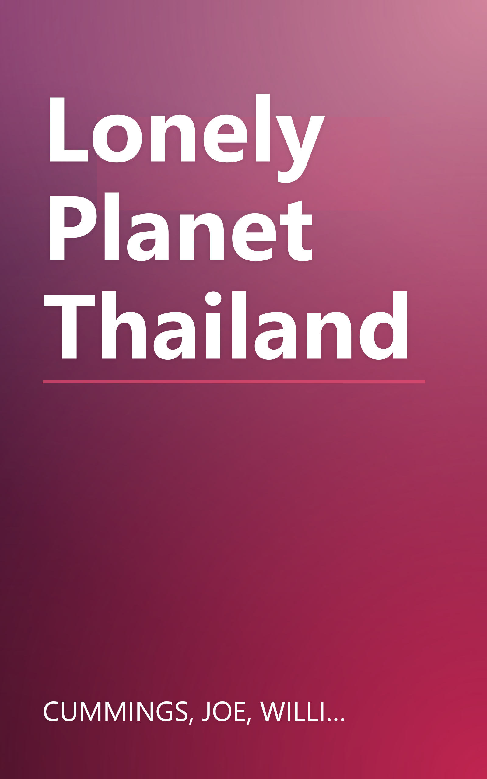 Lonely Planet Thailand book cover