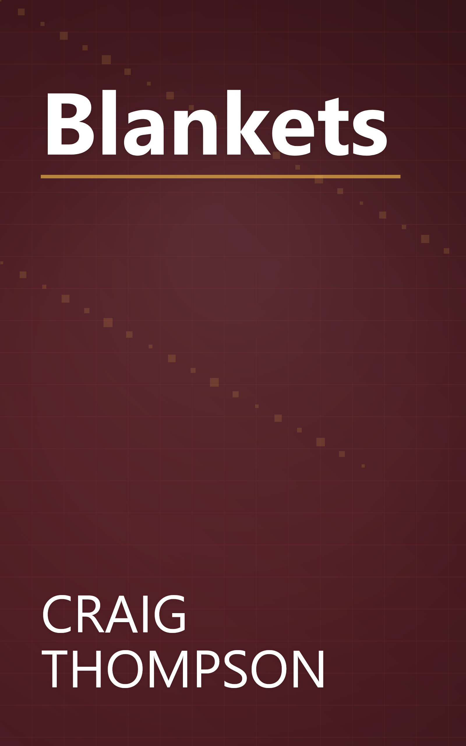 Blankets book cover