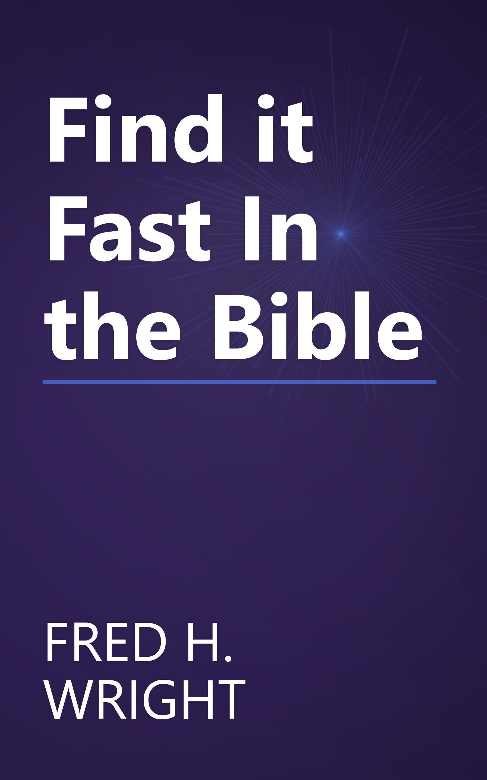 Find it Fast In the Bible book cover