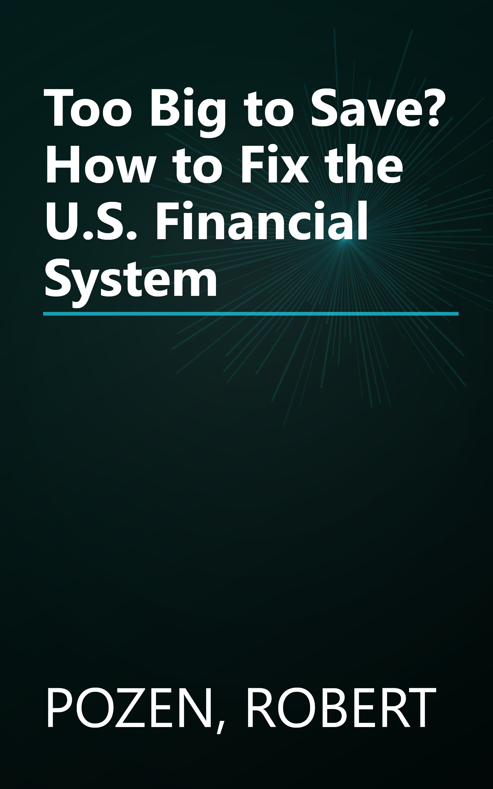 Too Big to Save? How to Fix the U.S. Financial System book cover