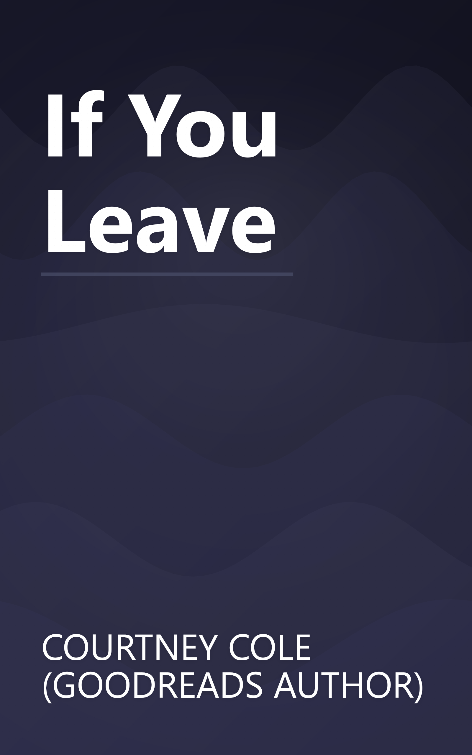 If You Leave book cover
