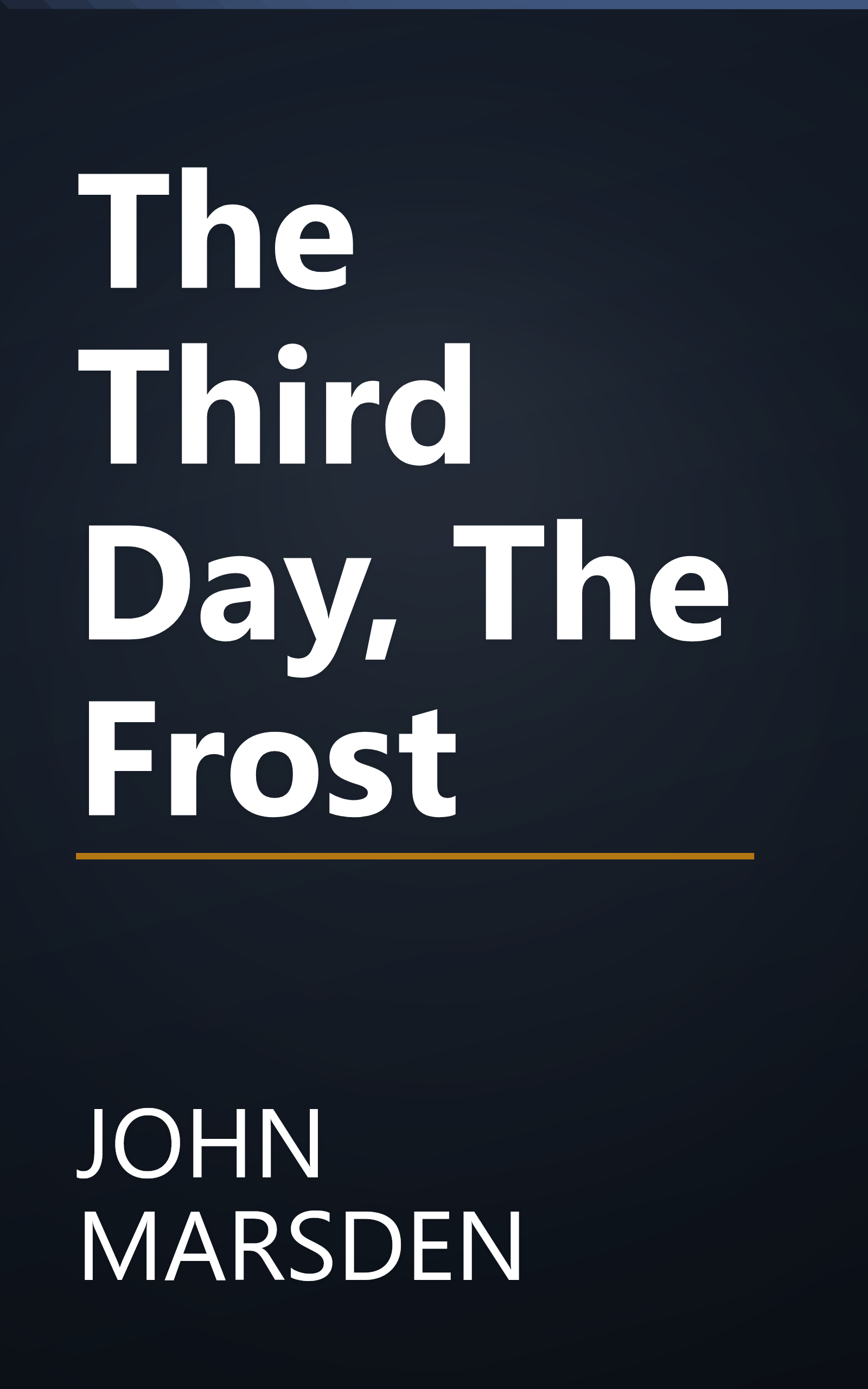 The Third Day, The Frost book cover