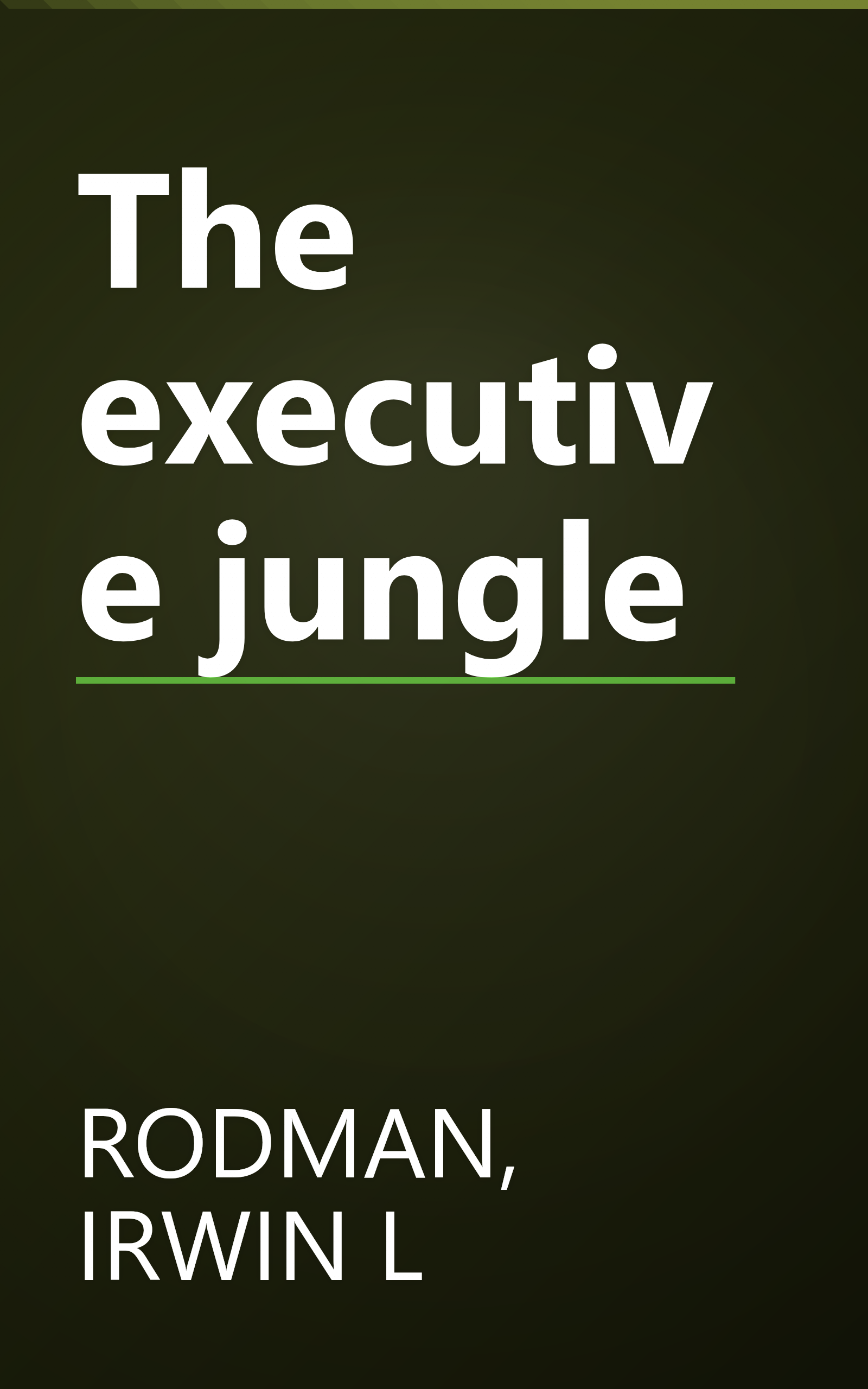 The executive jungle book cover