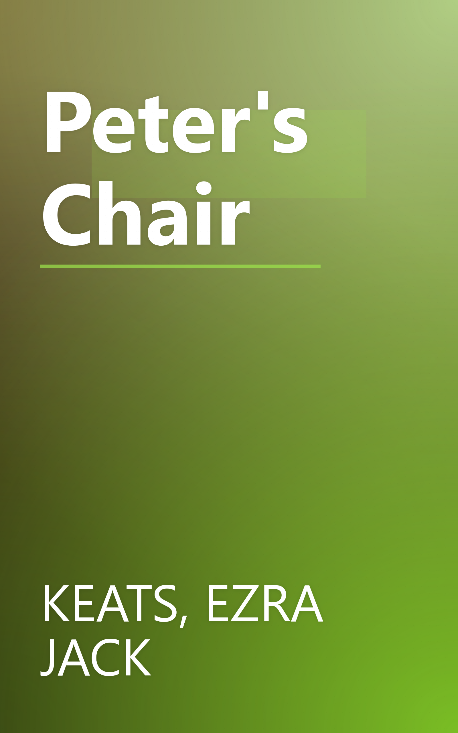 Peter's Chair book cover