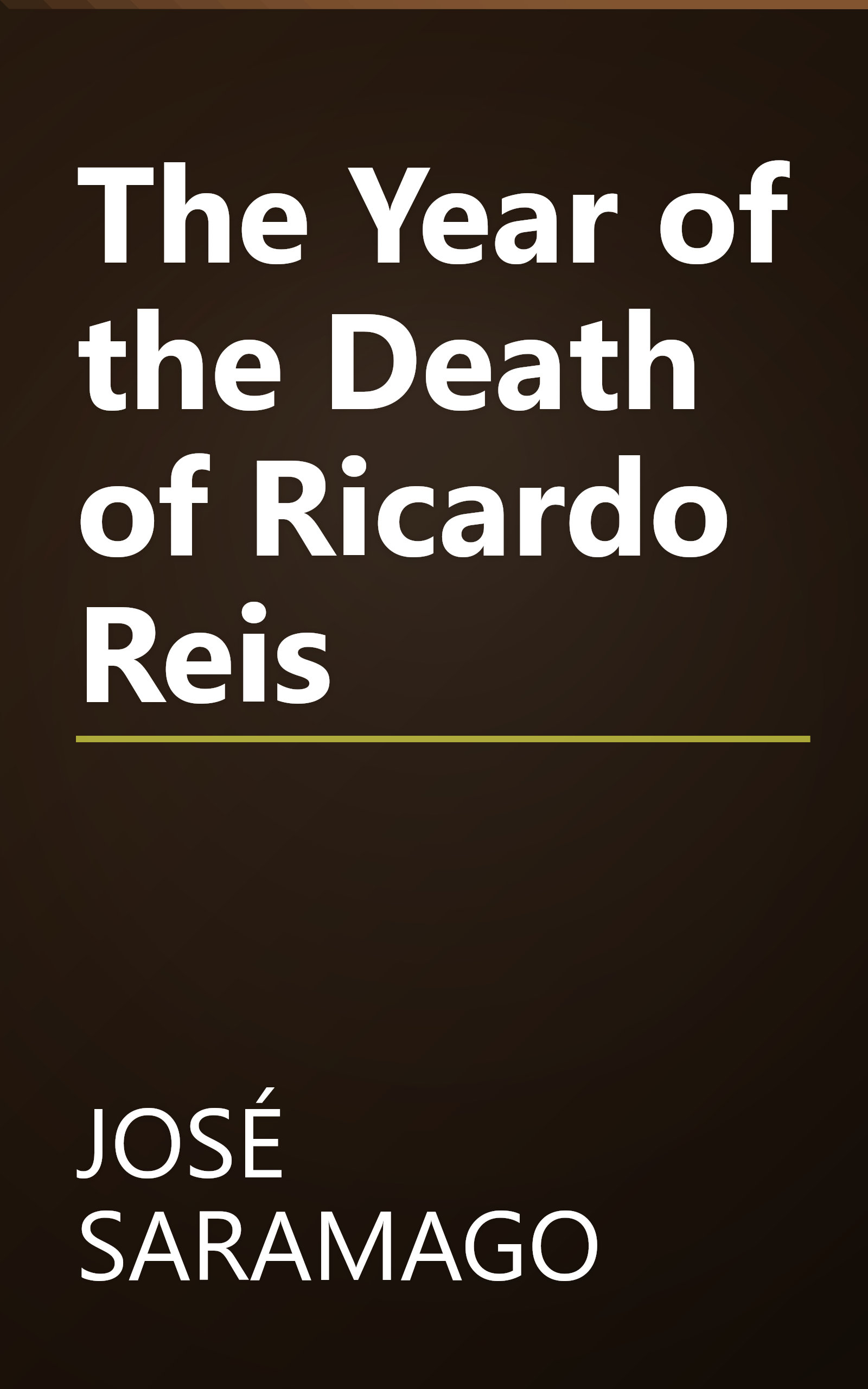The Year of the Death of Ricardo Reis book cover