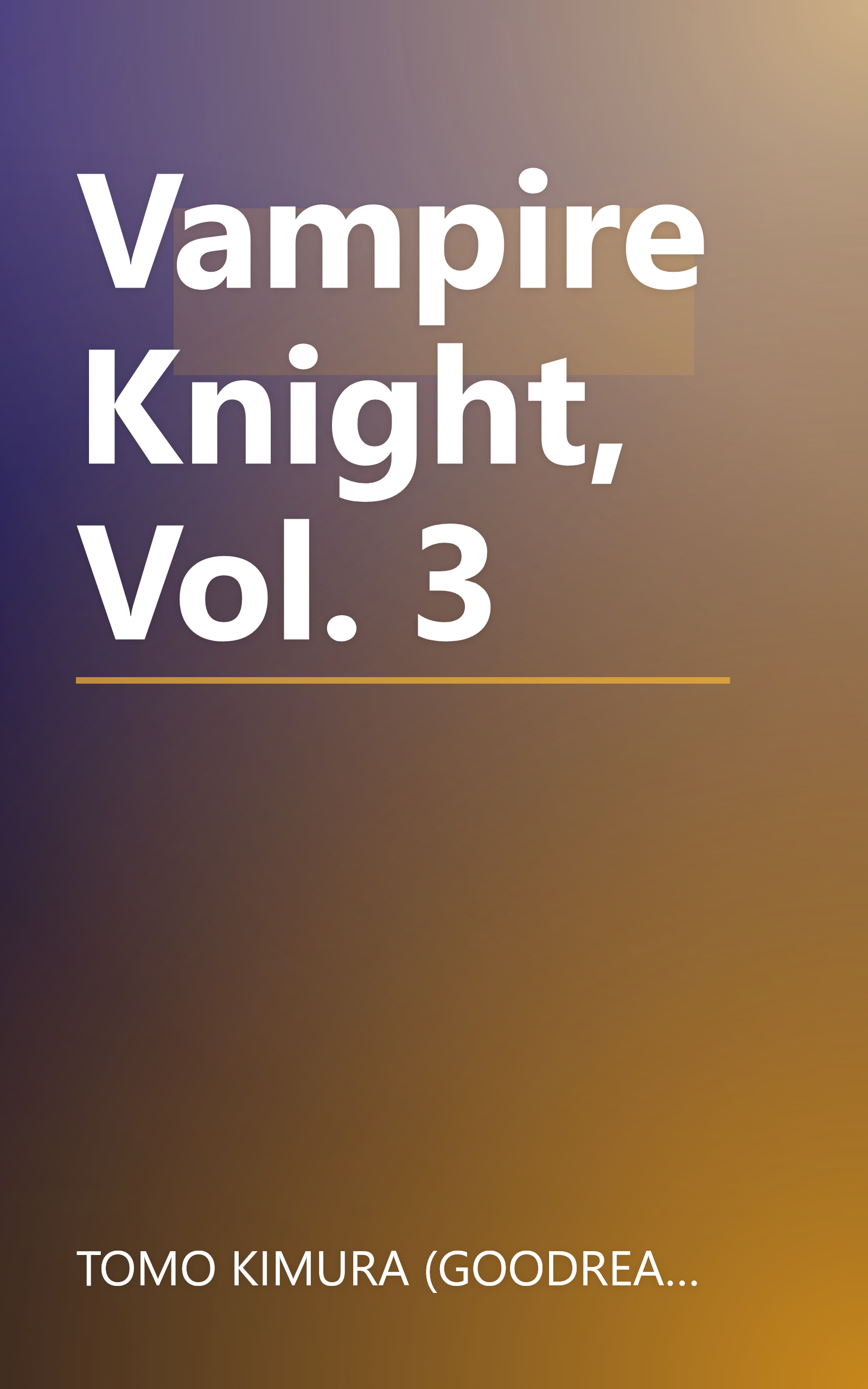 Vampire Knight, Vol. 3 book cover