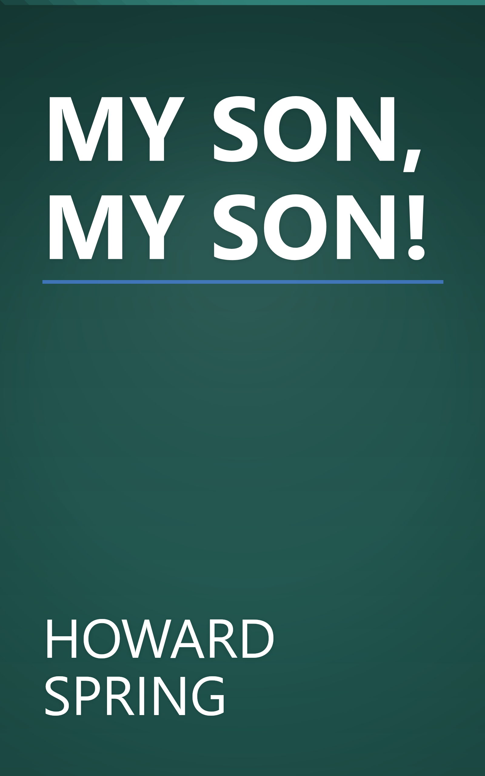 MY SON, MY SON! book cover