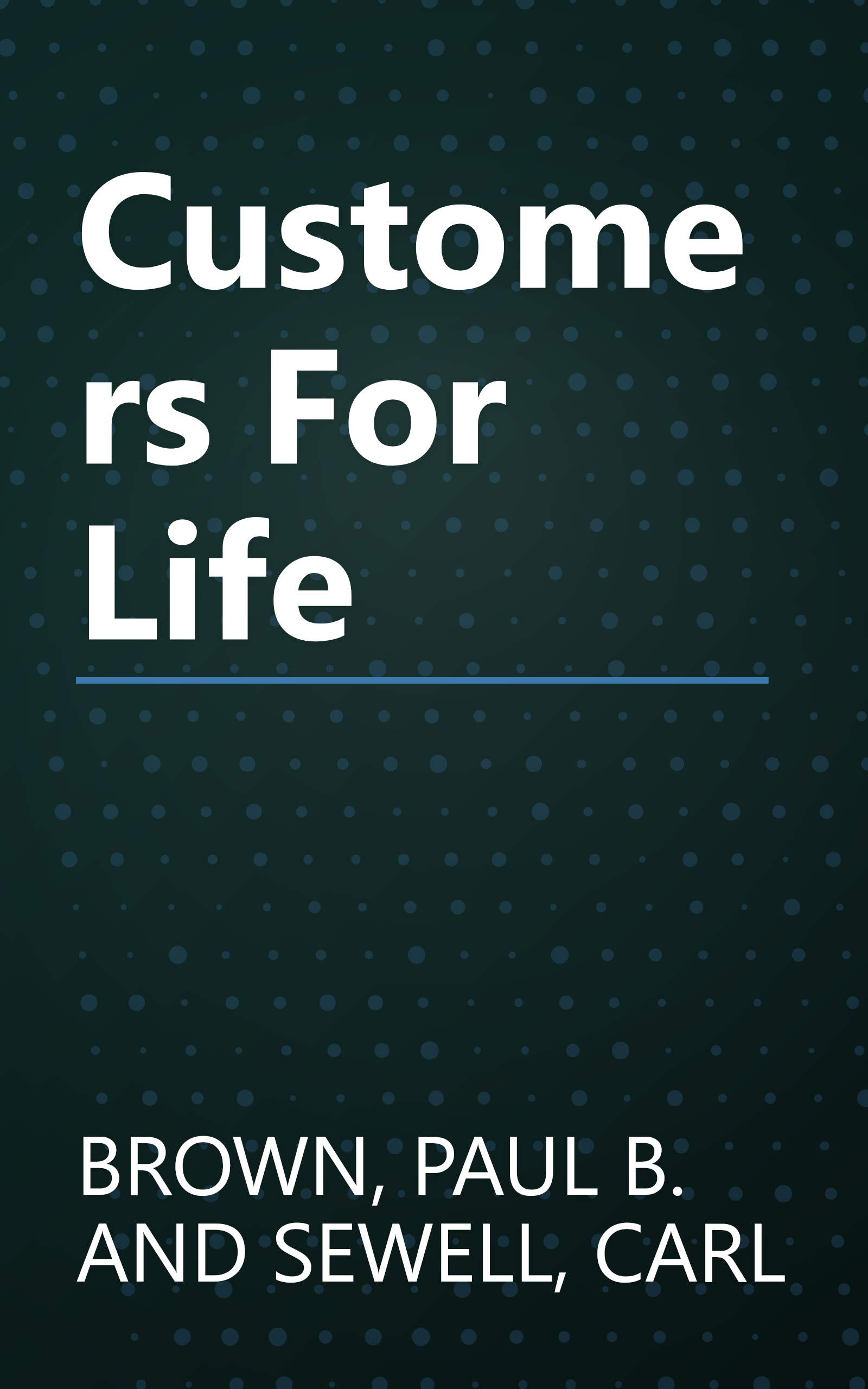 Customers For Life book cover