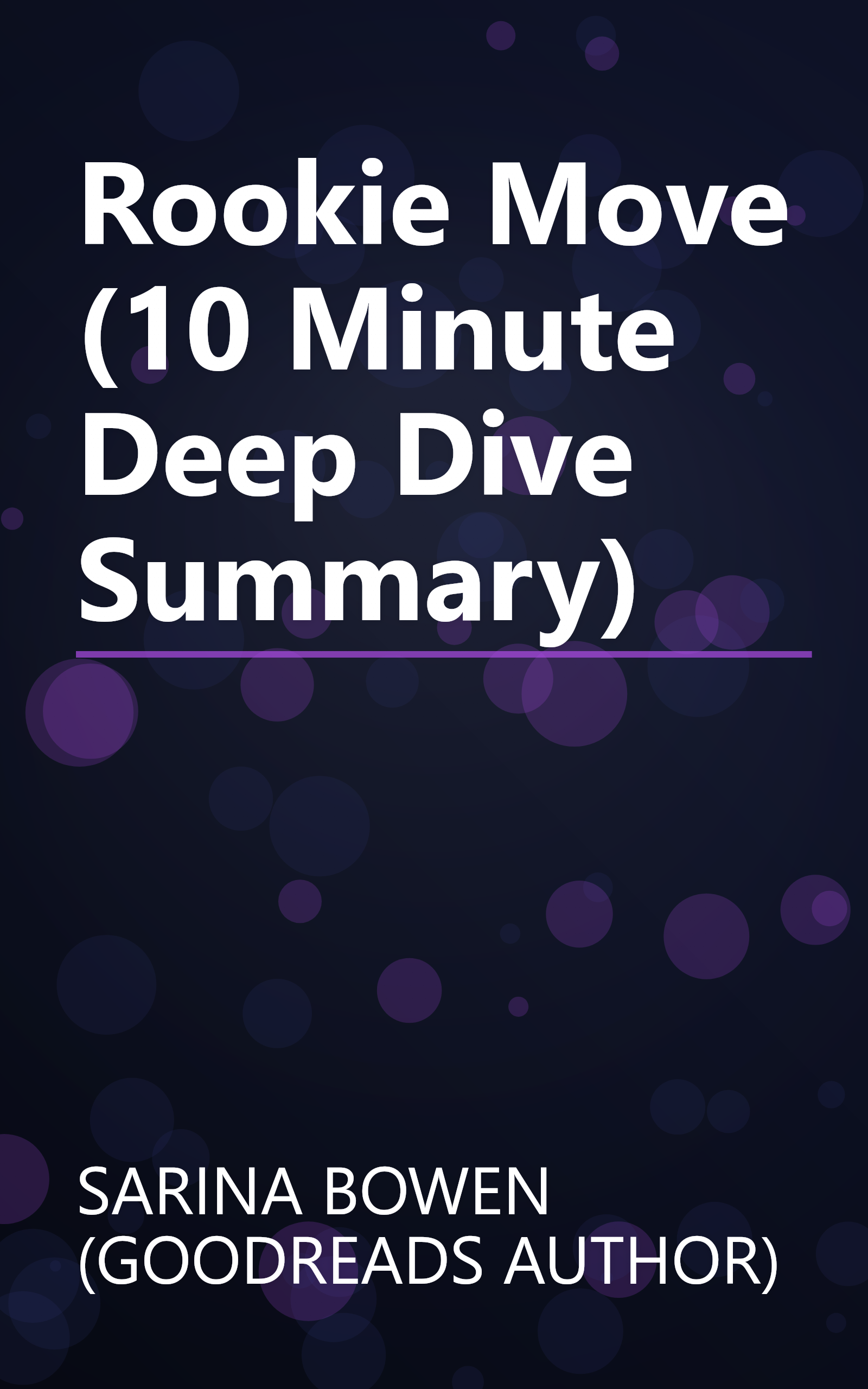 Rookie Move (10 Minute   Deep Dive Summary) book cover