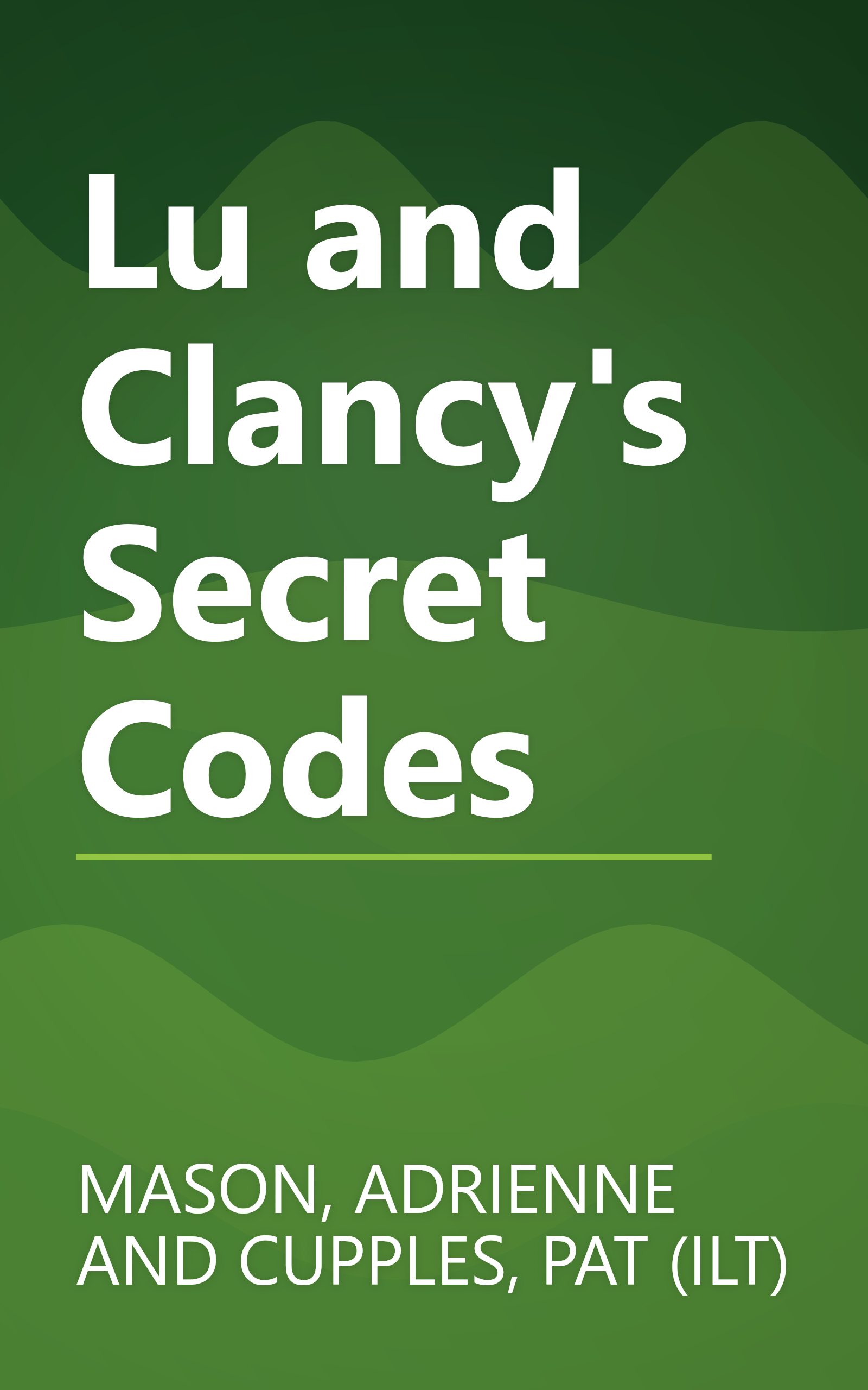 Lu and Clancy's Secret Codes book cover