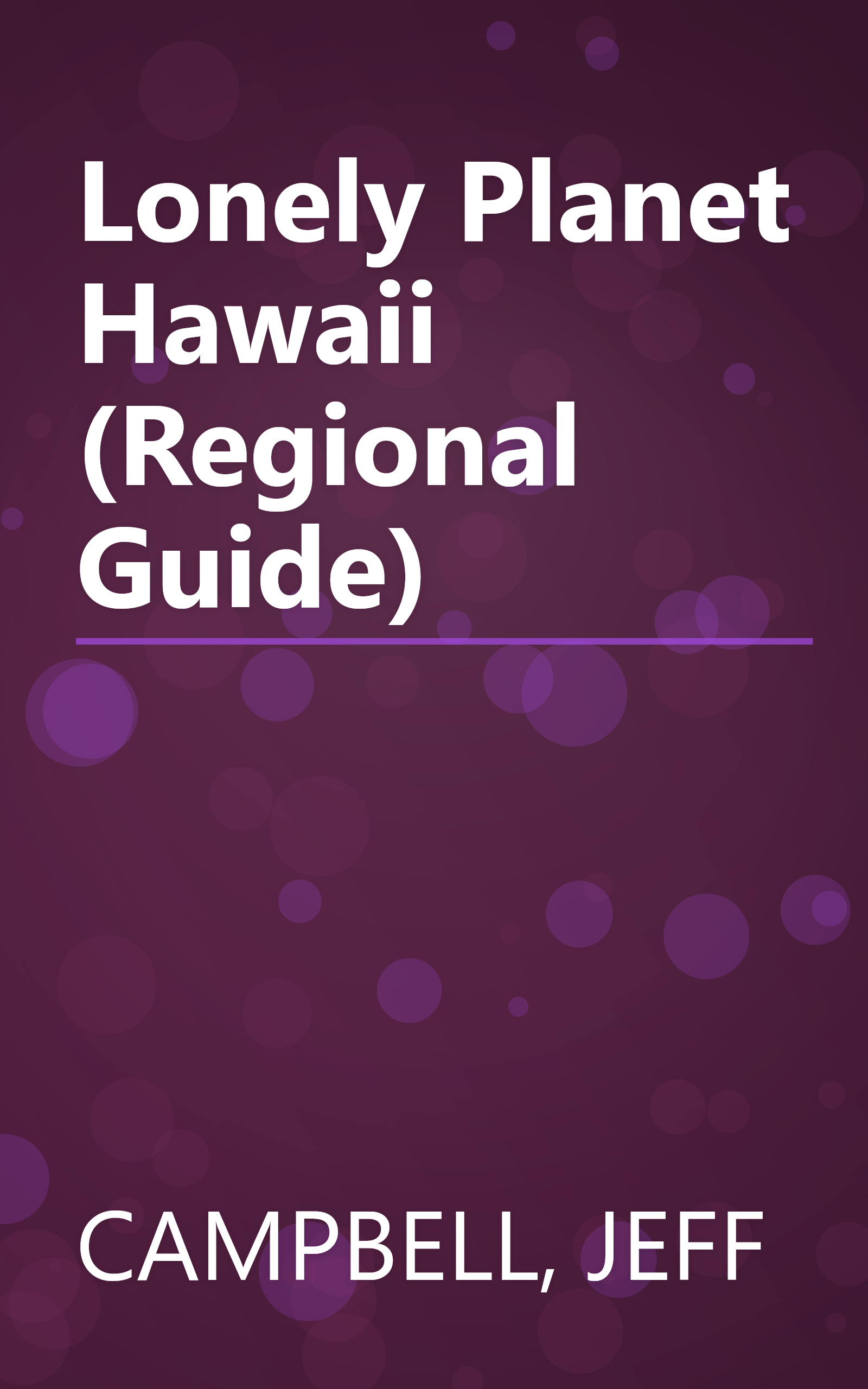 Lonely Planet Hawaii (Regional Guide) book cover
