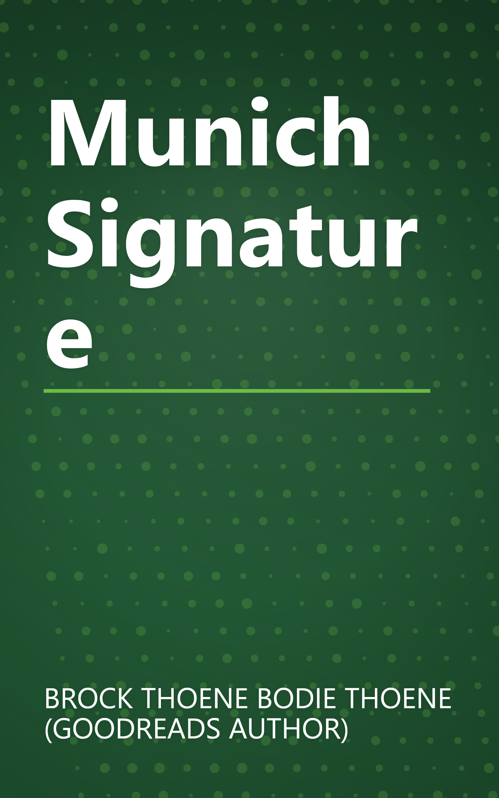 Munich Signature book cover