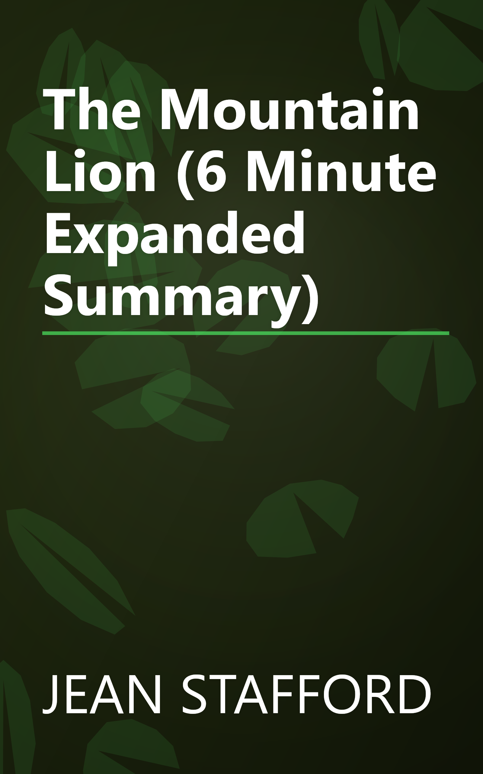 The Mountain Lion (6 Minute   Expanded Summary) book cover