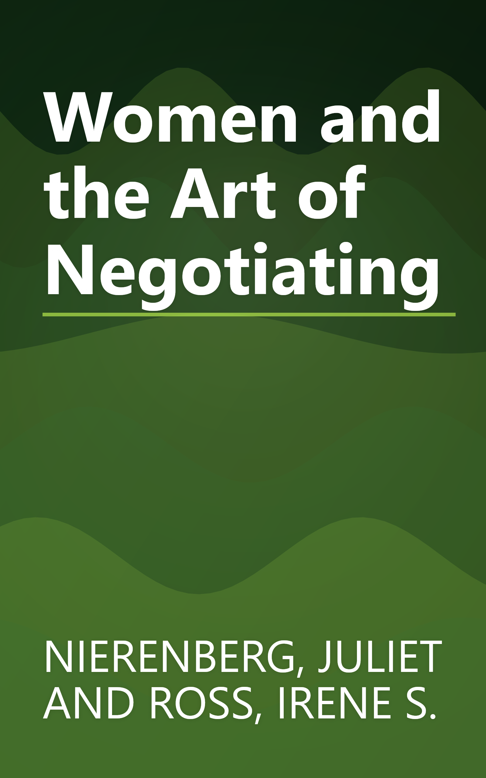 Women and the Art of Negotiating book cover