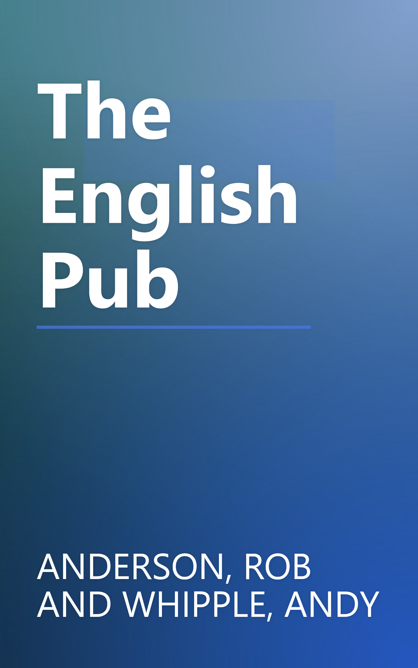 The English Pub book cover