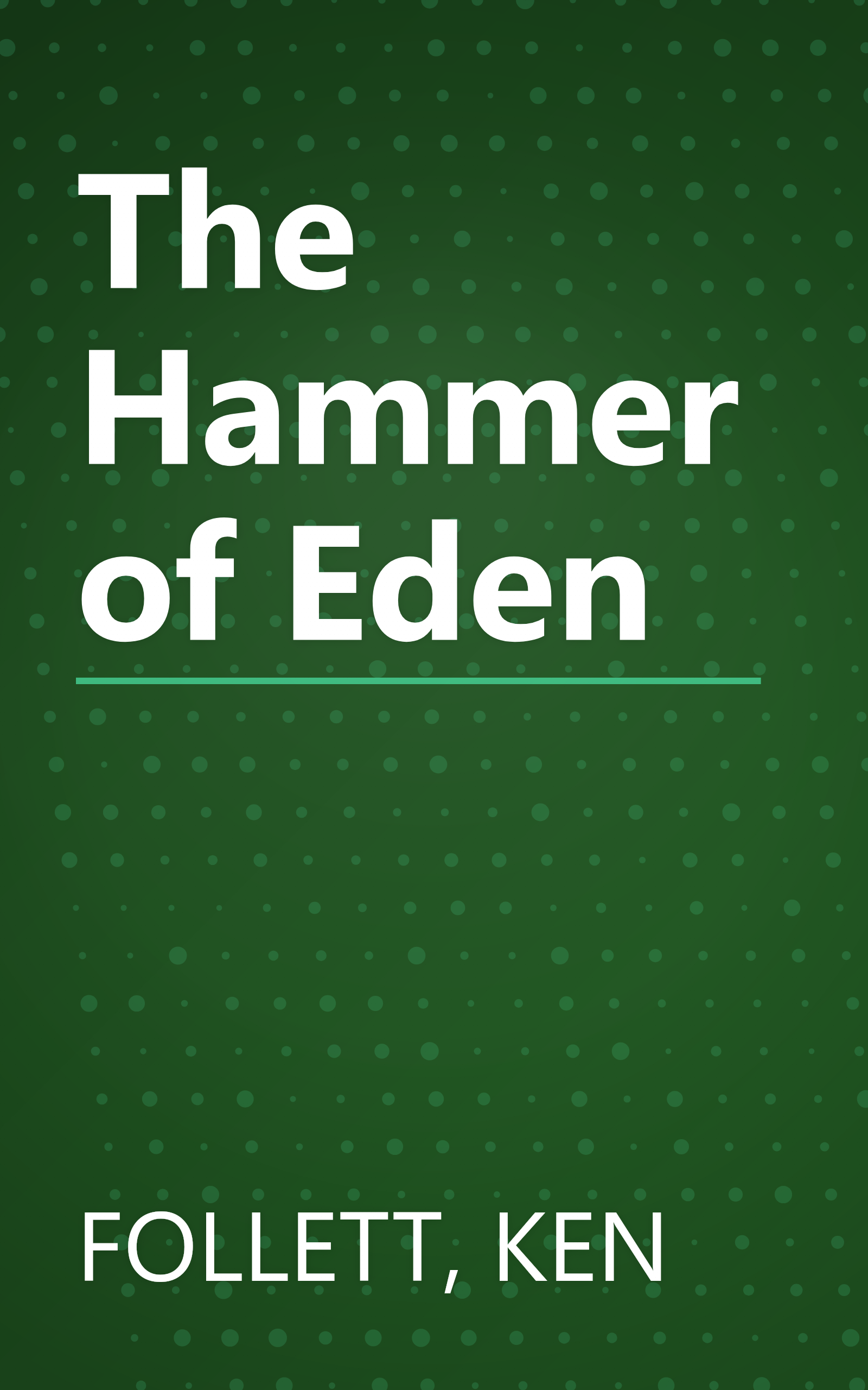 The Hammer of Eden book cover