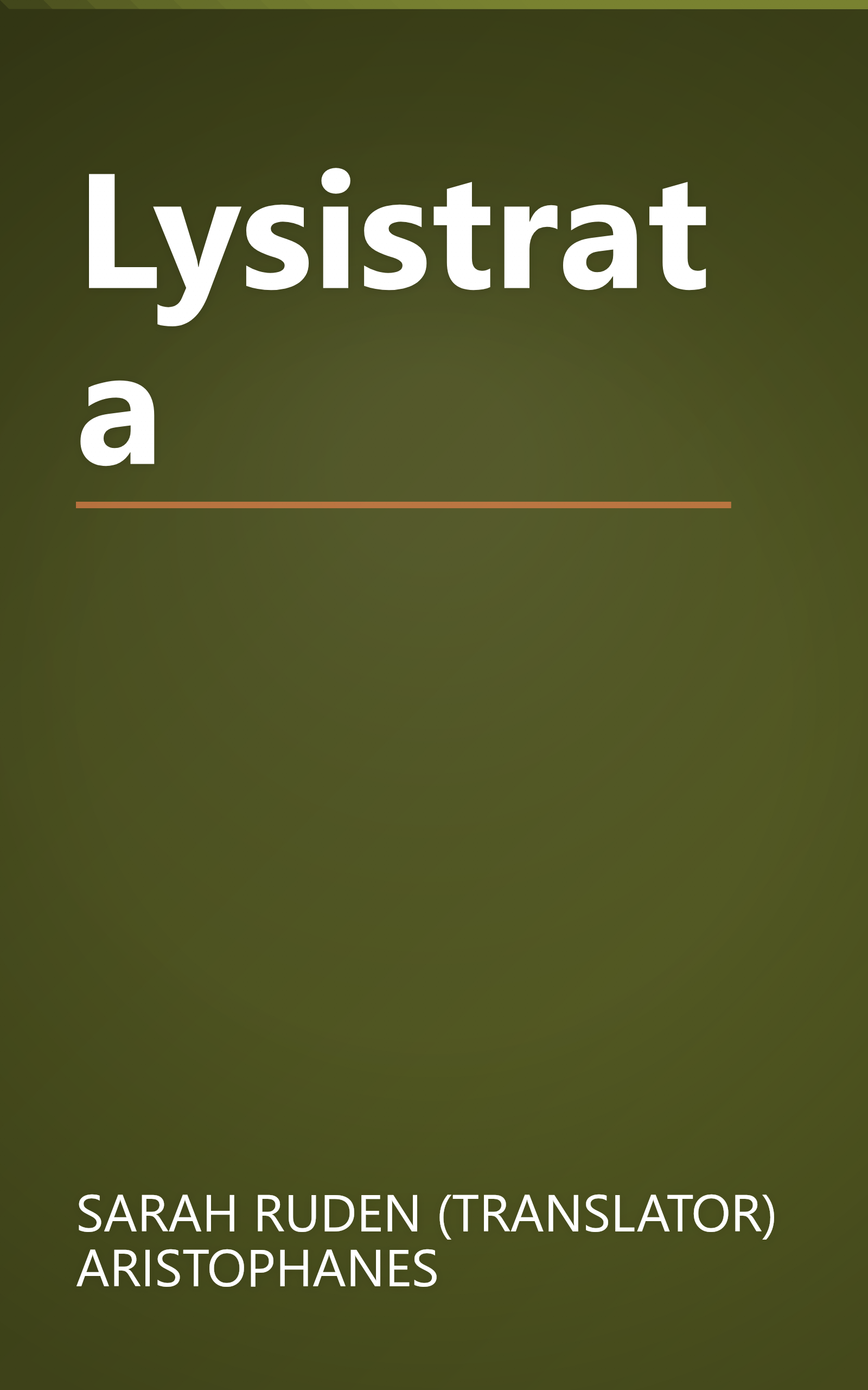 Lysistrata book cover