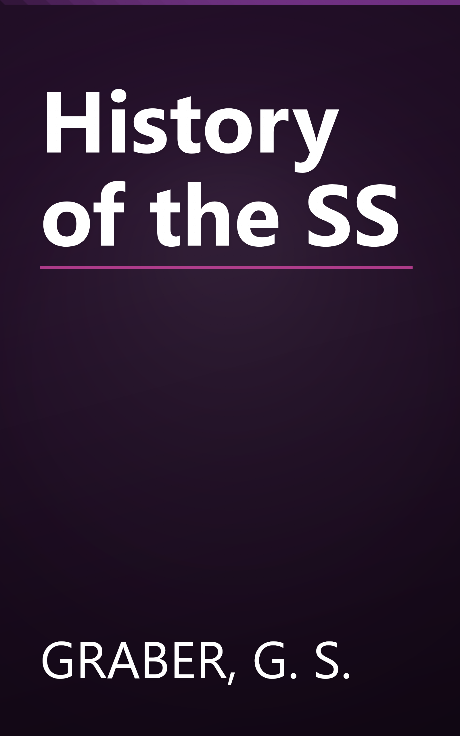 History of the SS book cover