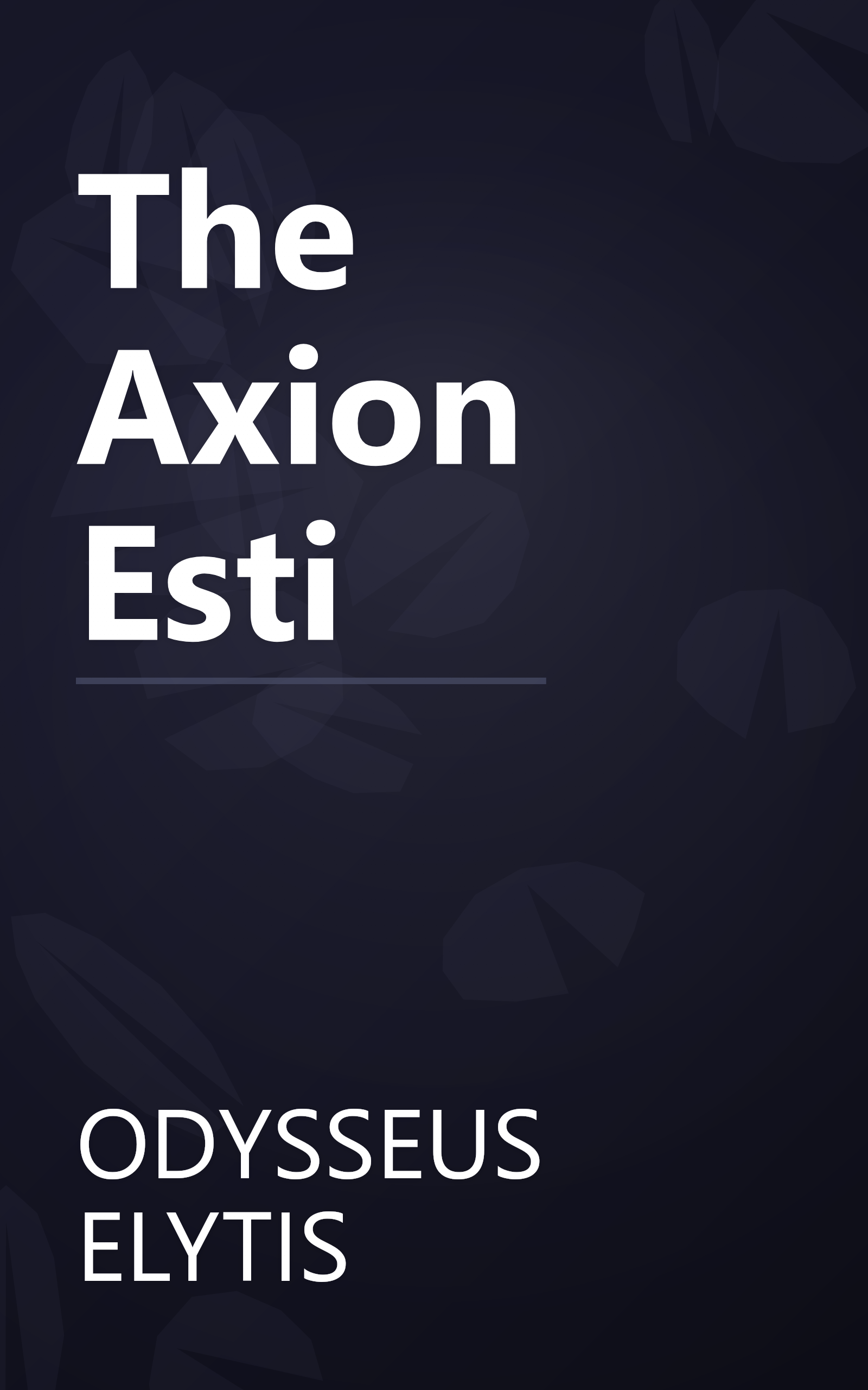 The Axion Esti book cover