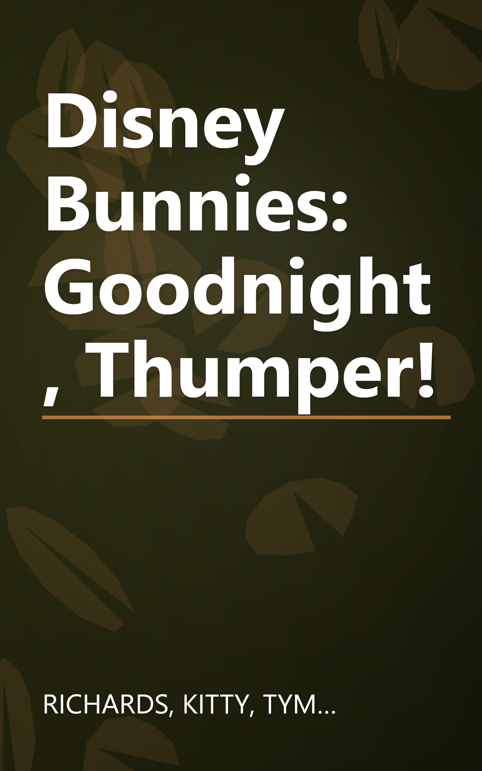 Disney Bunnies: Goodnight, Thumper! book cover