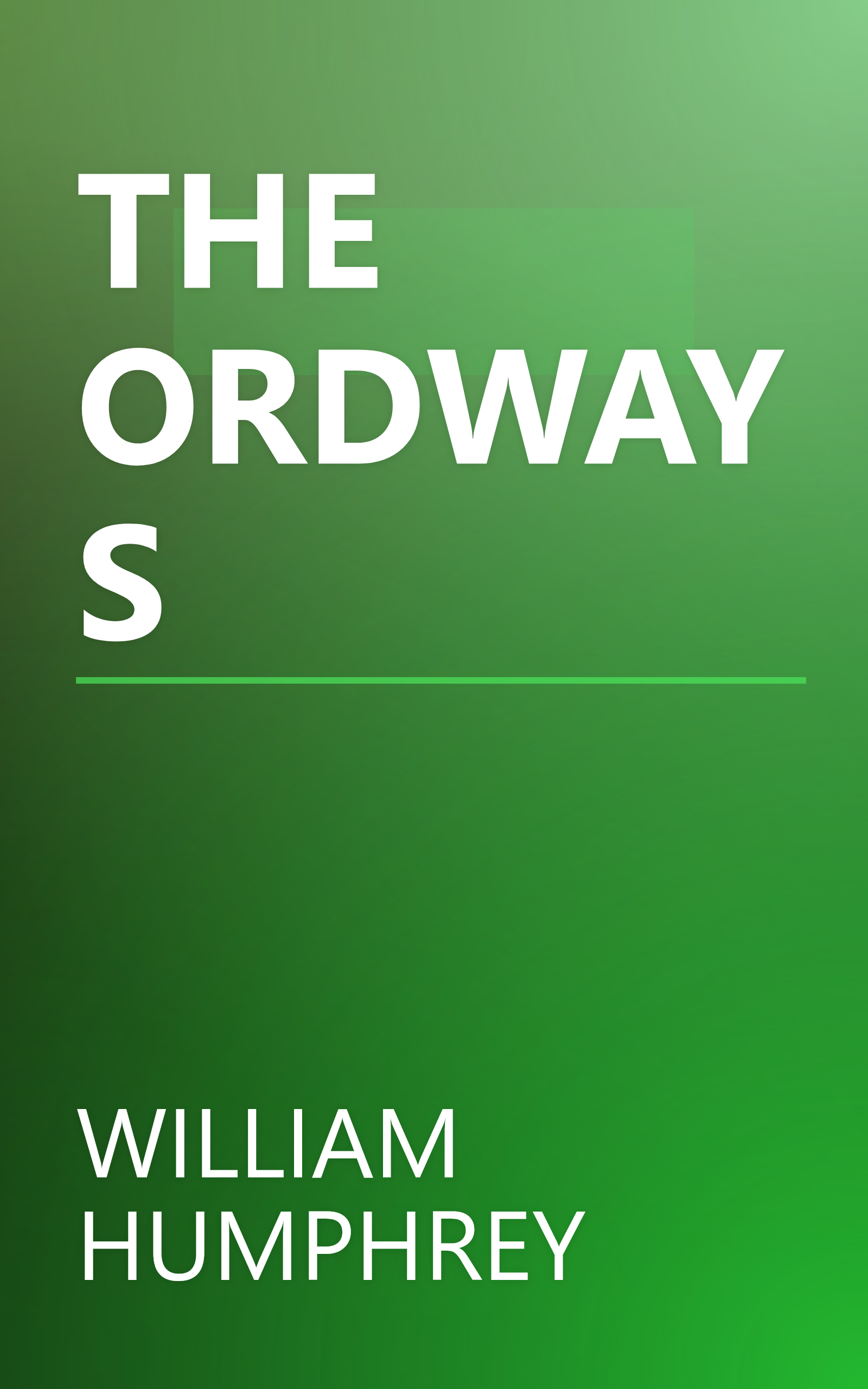 THE ORDWAYS book cover