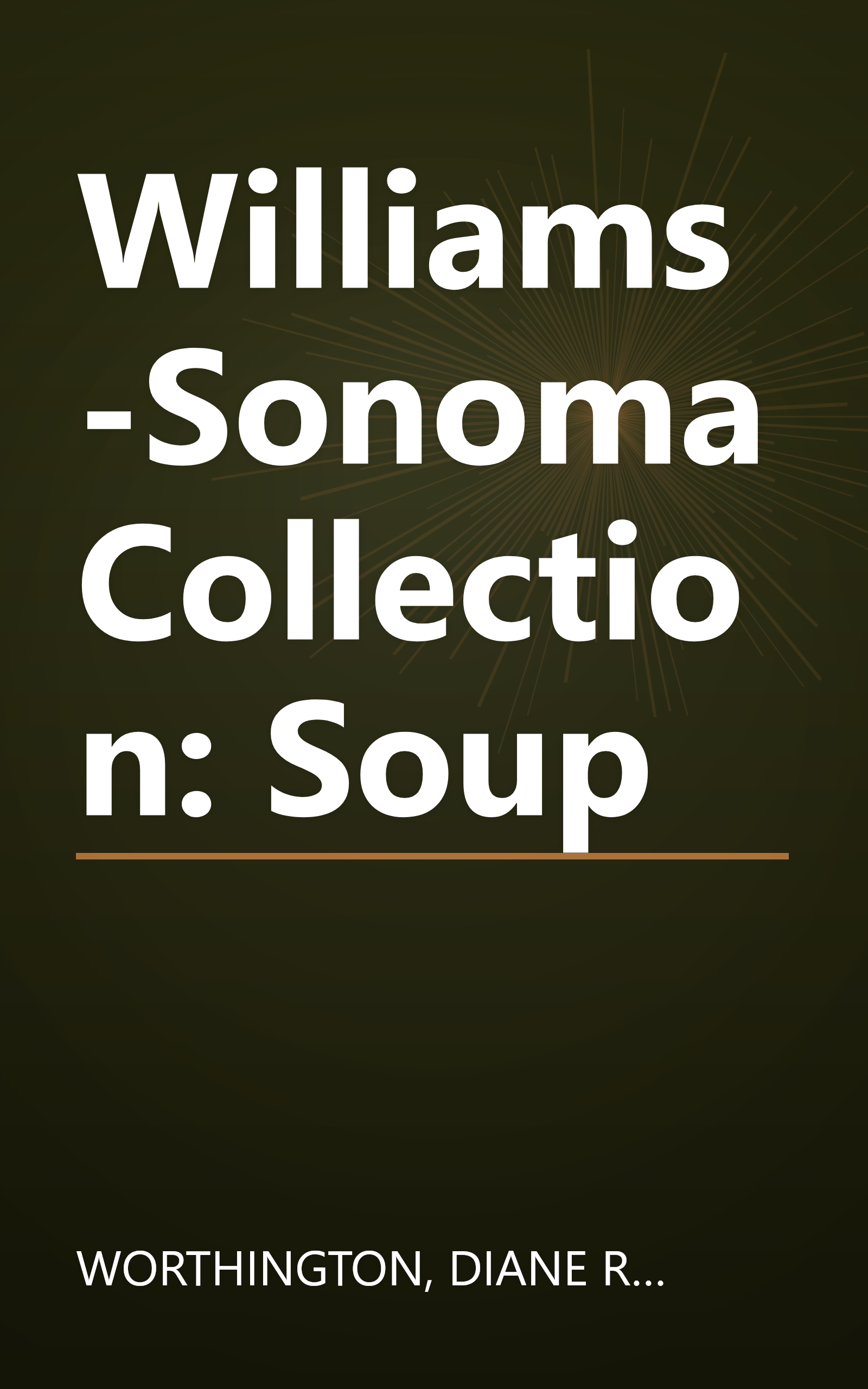 Williams-Sonoma Collection: Soup book cover
