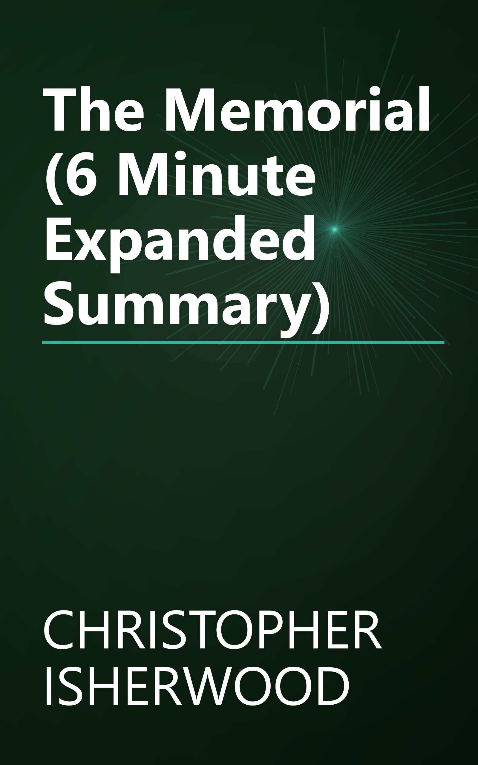 The Memorial (6 Minute   Expanded Summary) book cover