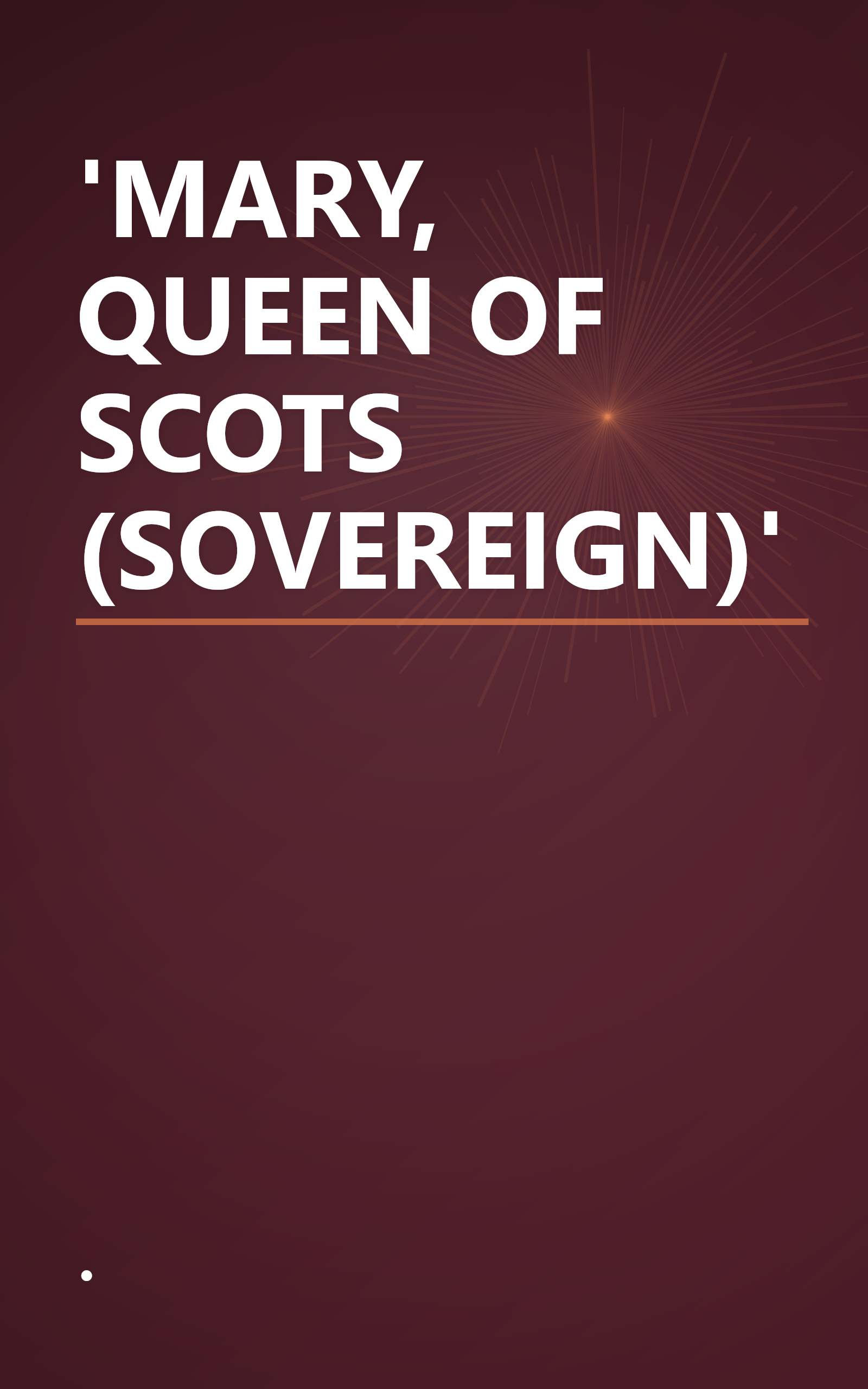 'MARY, QUEEN OF SCOTS (SOVEREIGN)' book cover
