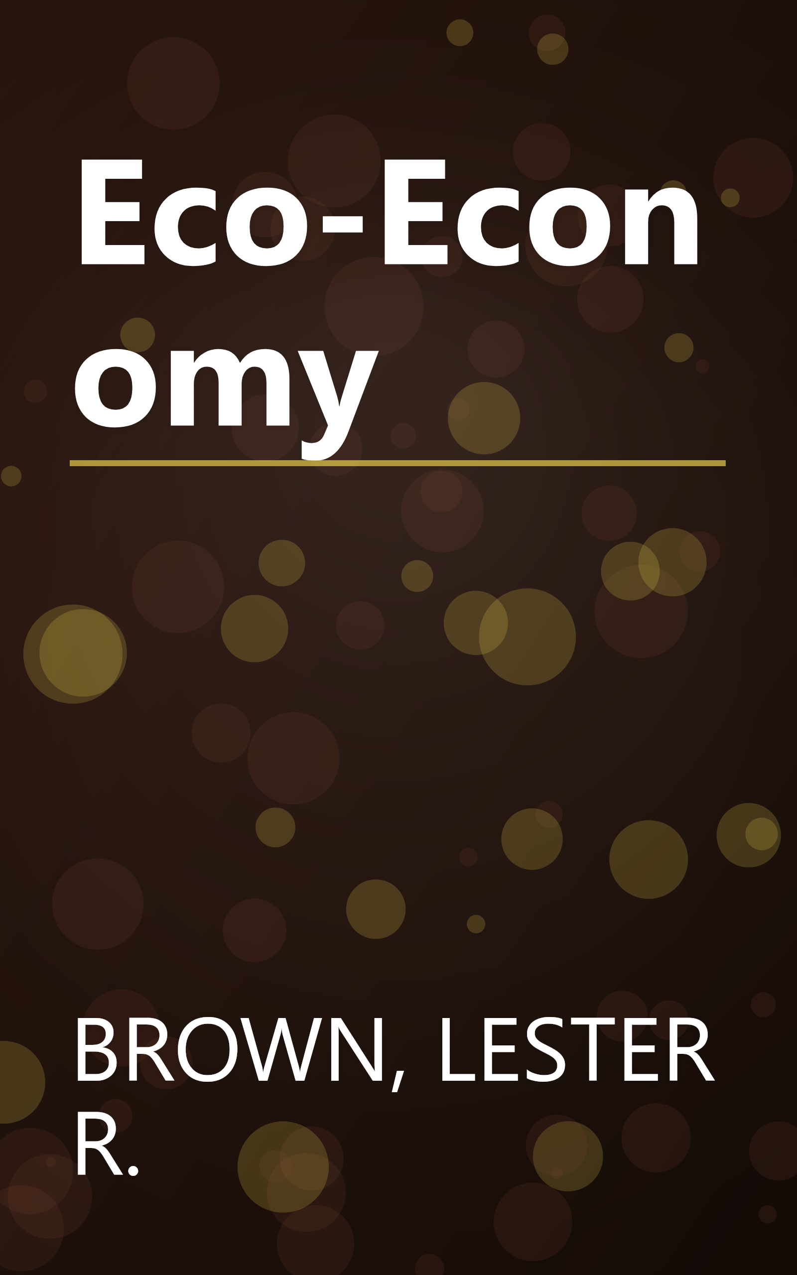 Eco-Economy book cover