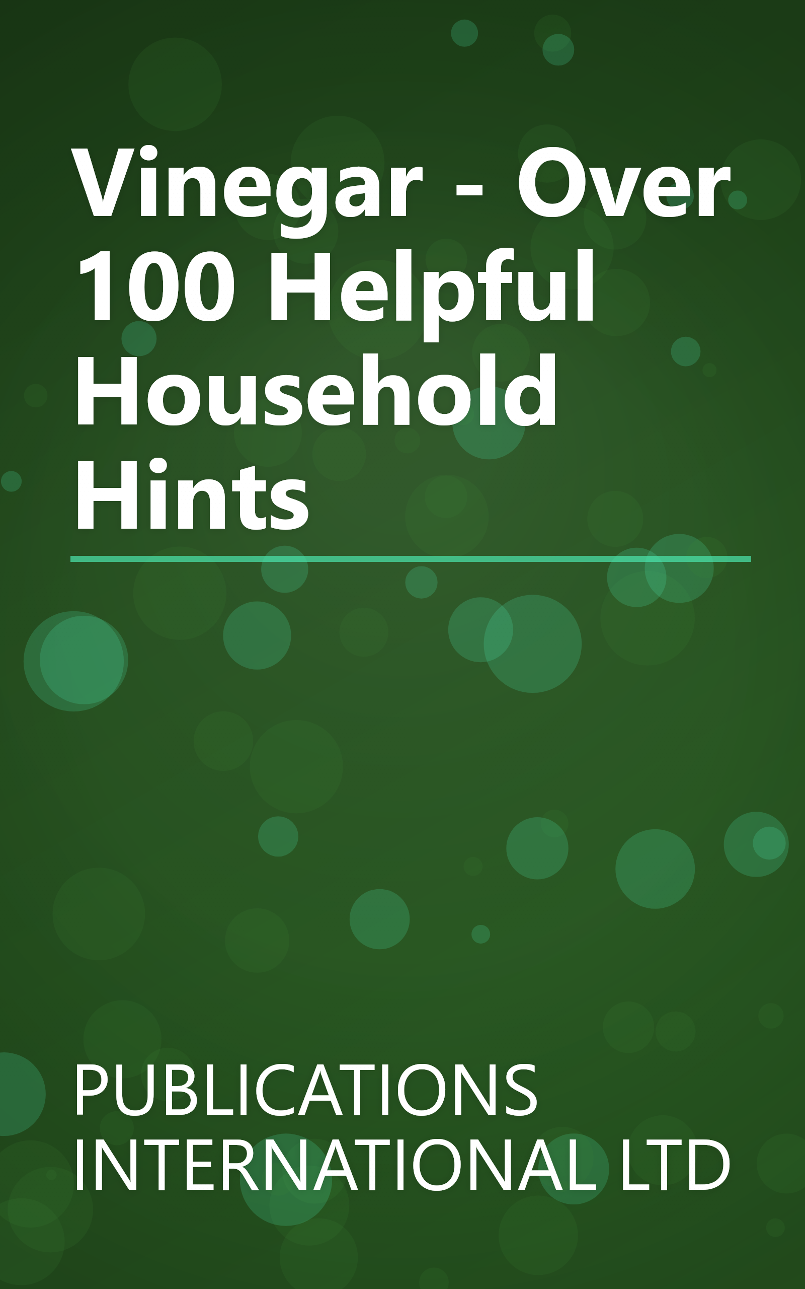 Vinegar - Over 100 Helpful Household Hints book cover