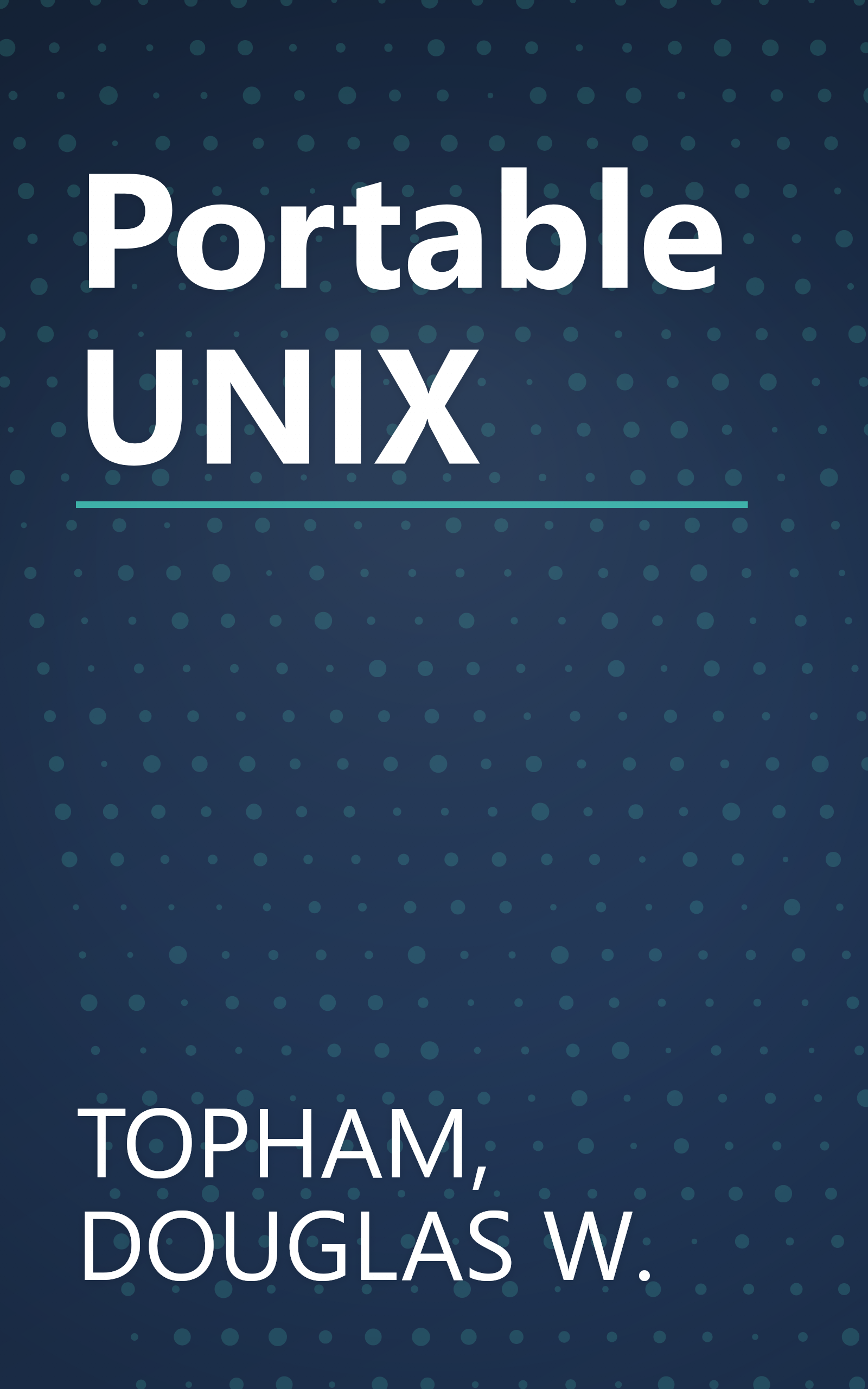 Portable UNIX book cover