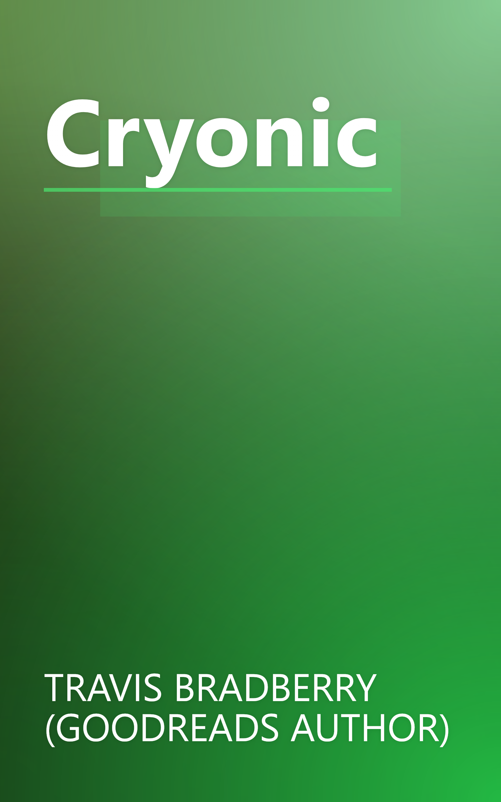 Cryonic book cover