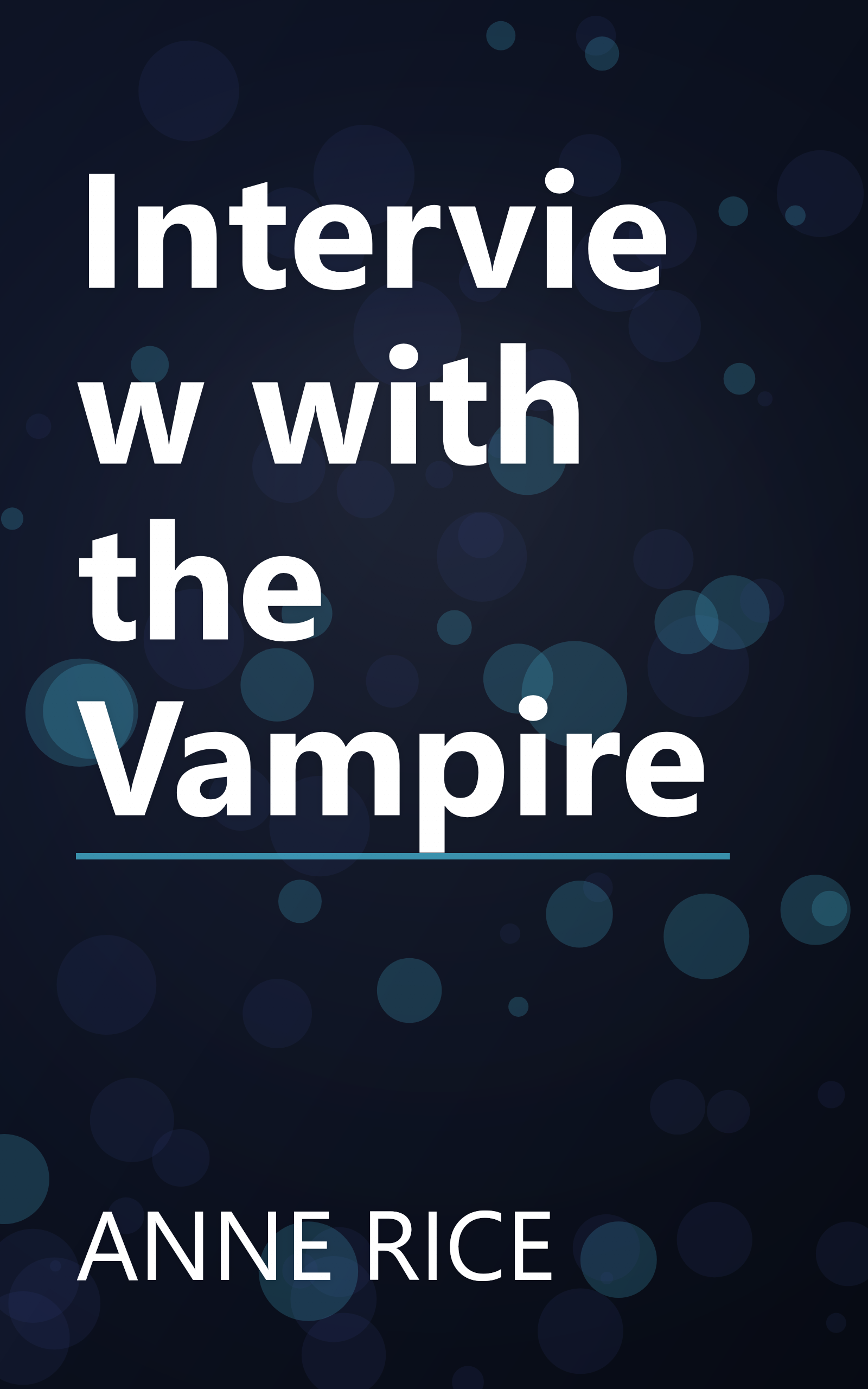 Interview with the Vampire book cover