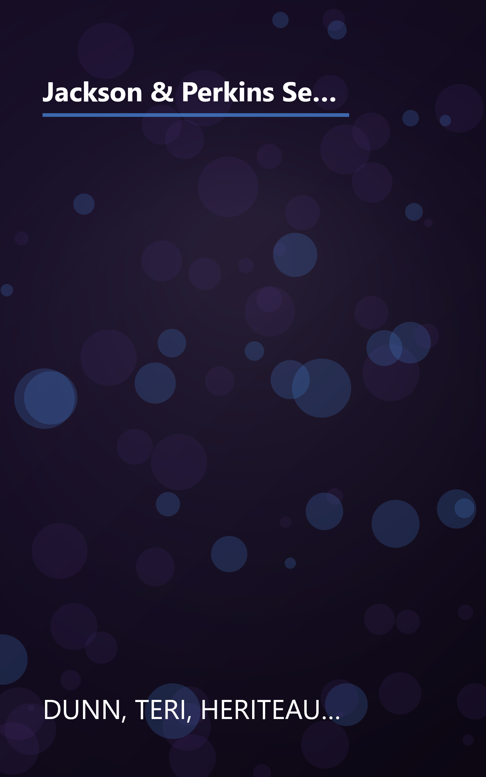 Jackson & Perkins Selecting, Growing and Combining Outstanding Perennials: Mid-Atlantic and New England Edition book cover