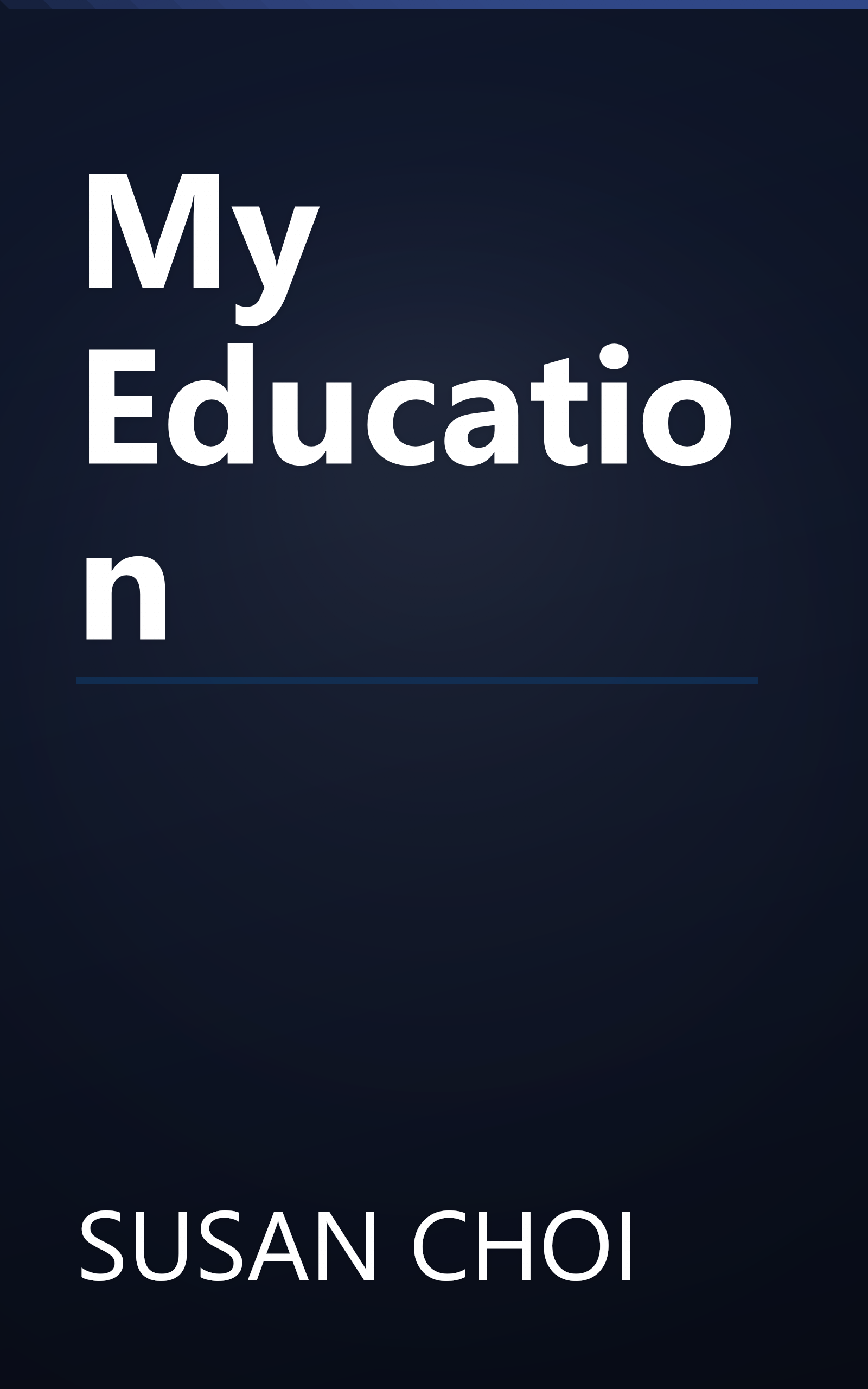 My Education book cover
