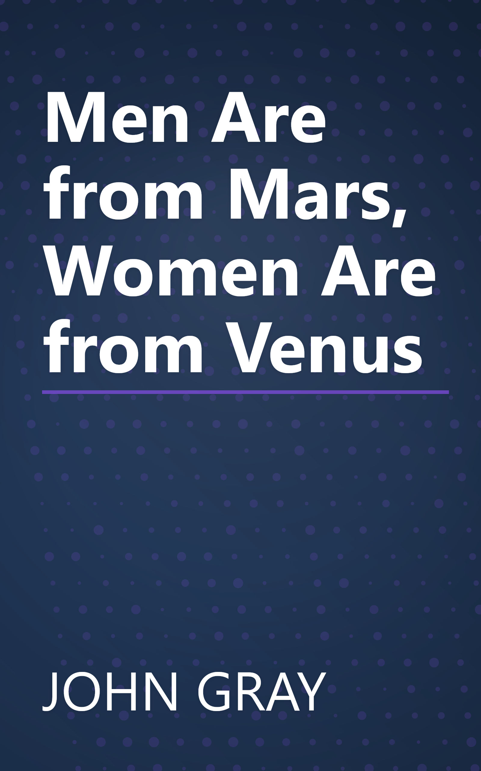 Men Are from Mars, Women Are from Venus book cover