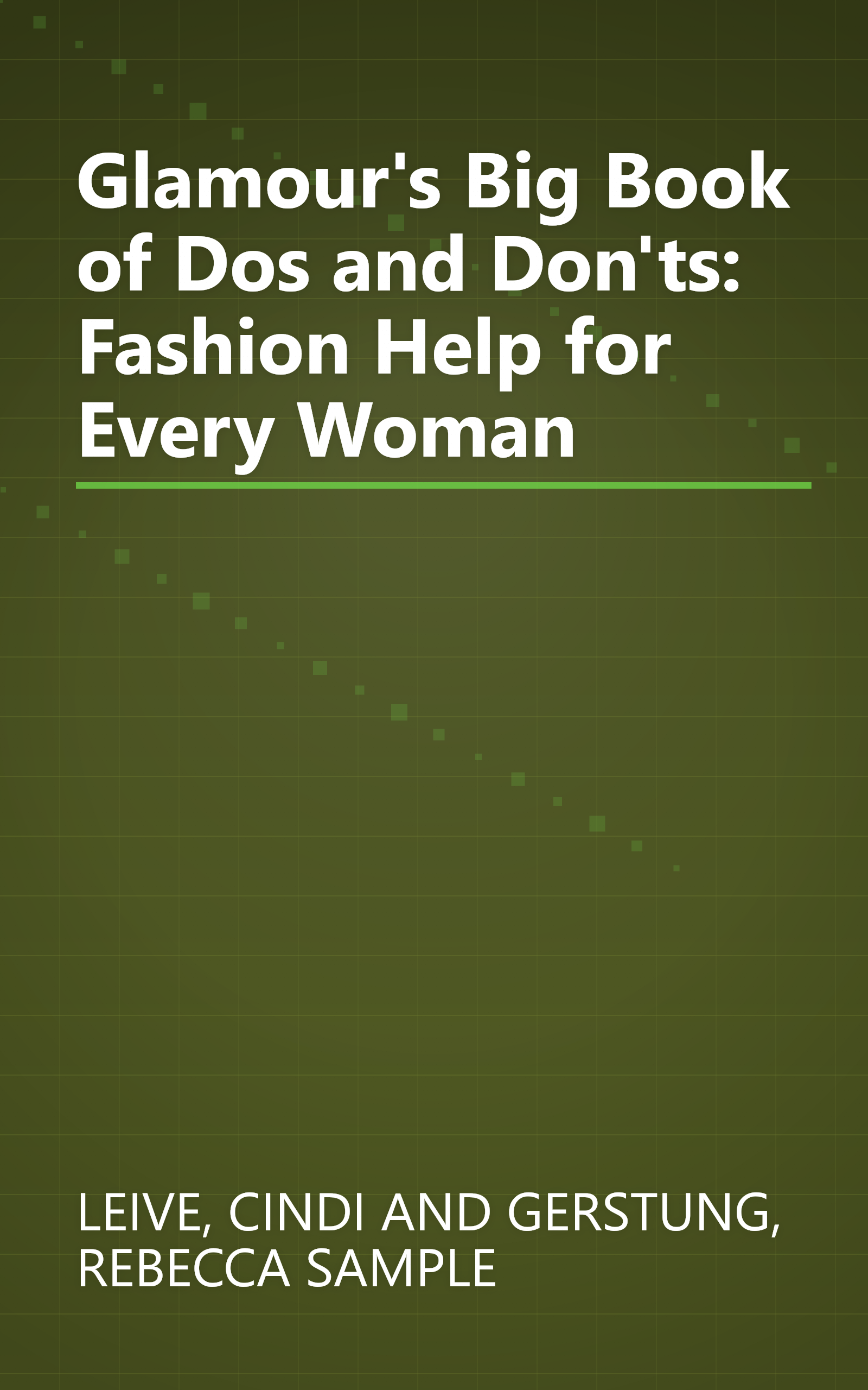 Glamour's Big Book of Dos and Don'ts: Fashion Help for Every Woman book cover