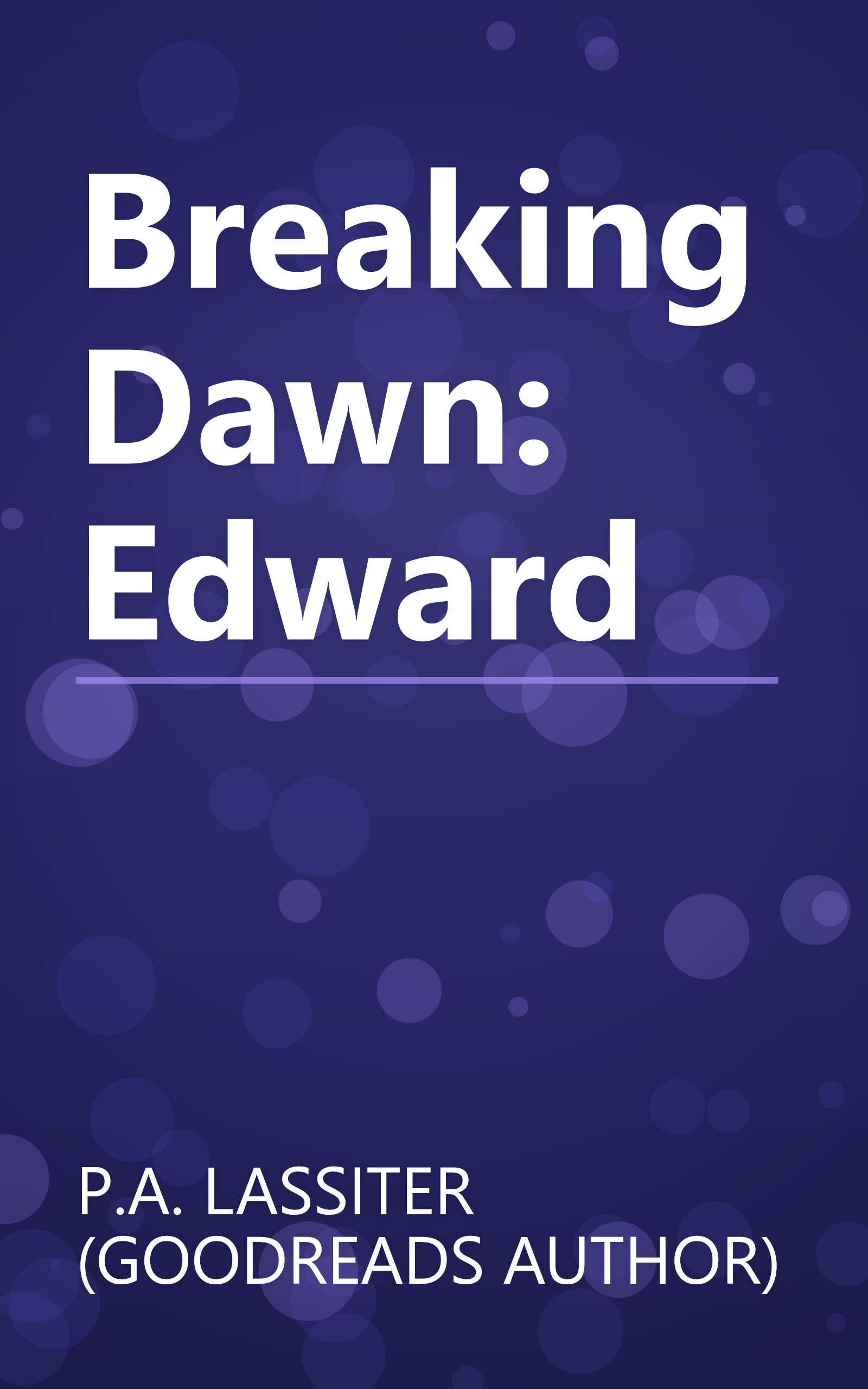 Breaking Dawn: Edward book cover