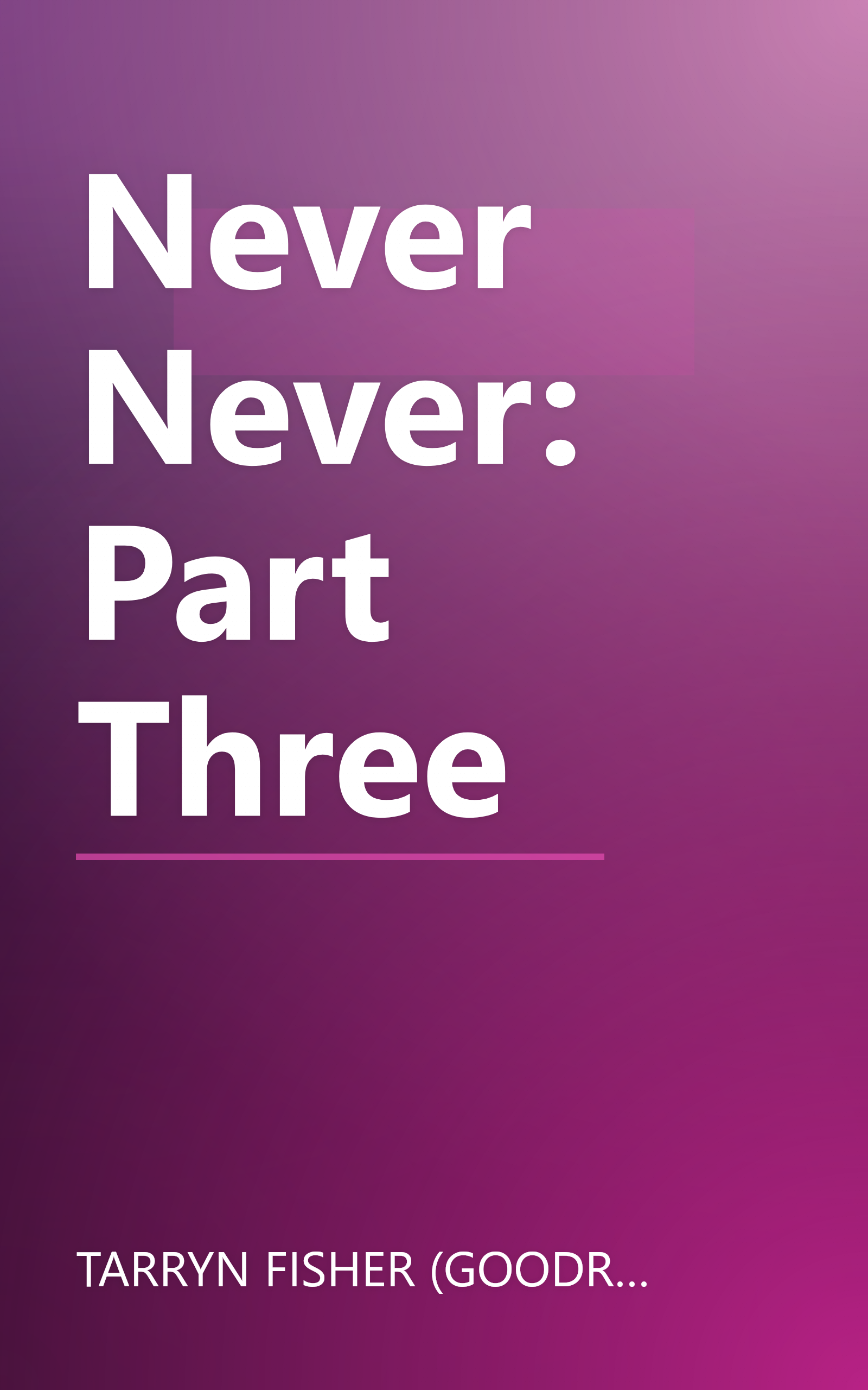 Never Never: Part Three book cover
