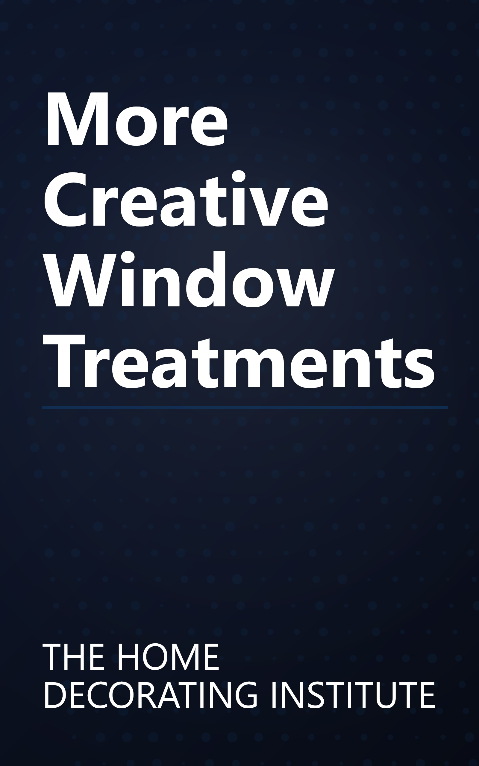 More Creative Window Treatments book cover